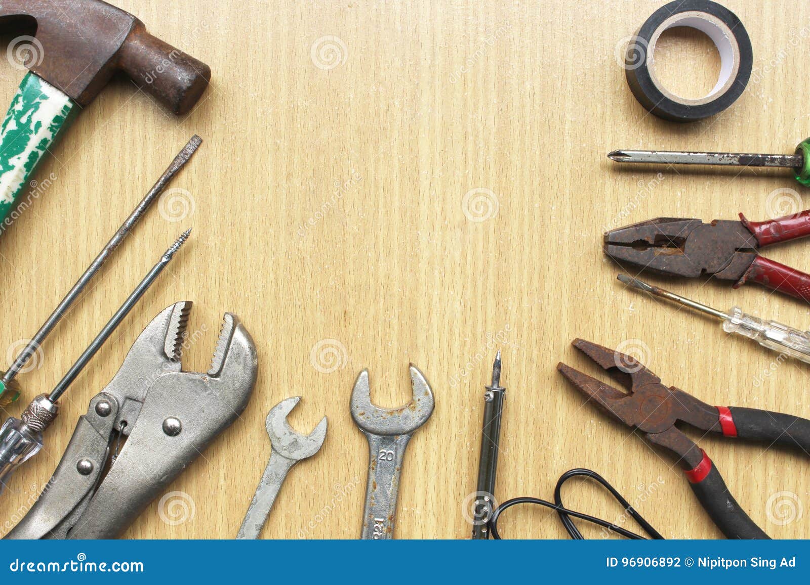 Tools and Equipment for Repair and Construction Stock Photo - Image of ...