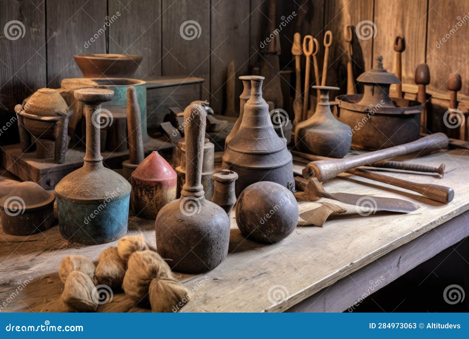 Tools and Equipment Used in Bell Making Process Stock Image - Image of ...
