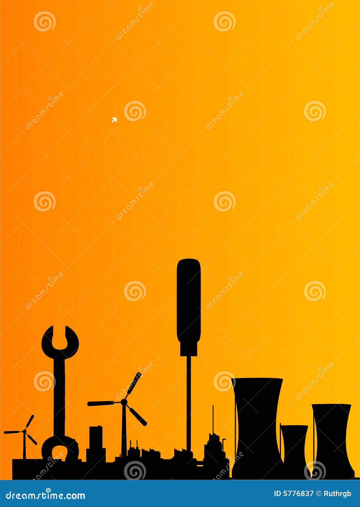 Tools in factory stock illustration. Illustration of artistic - 5776837