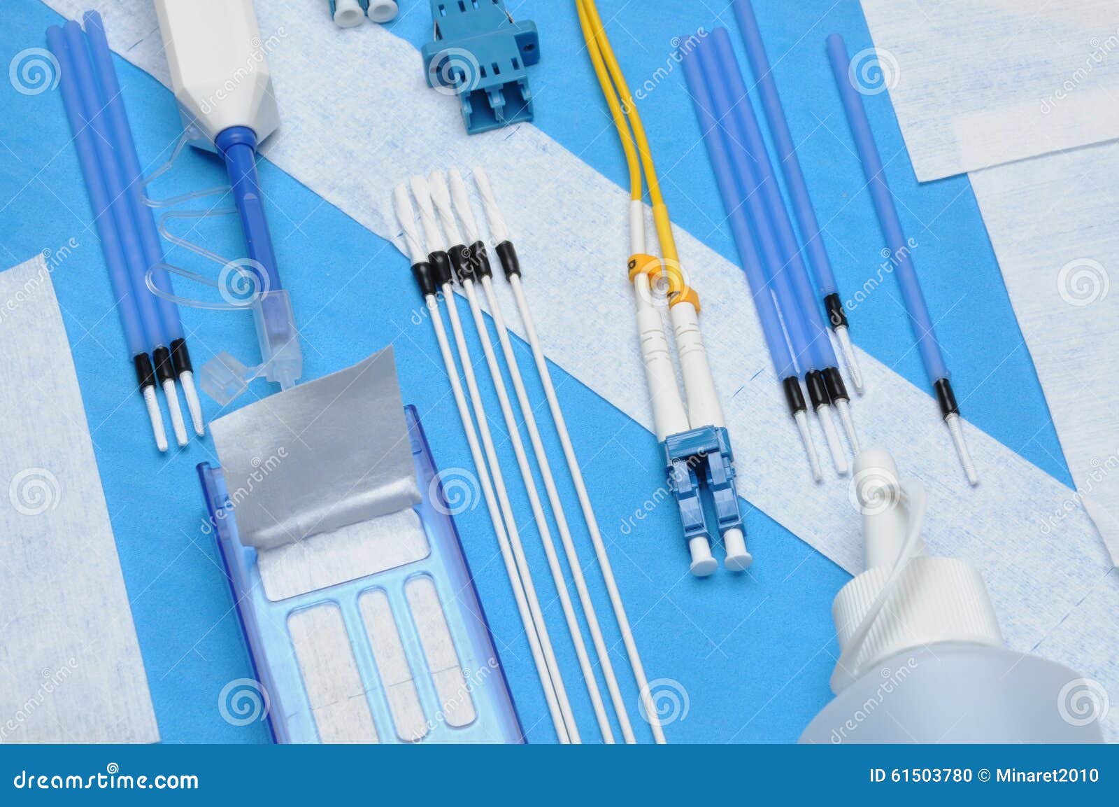 Tools, Fiber Optic Cleaning Kit Stock Photo - Image of cleaner, macro ...