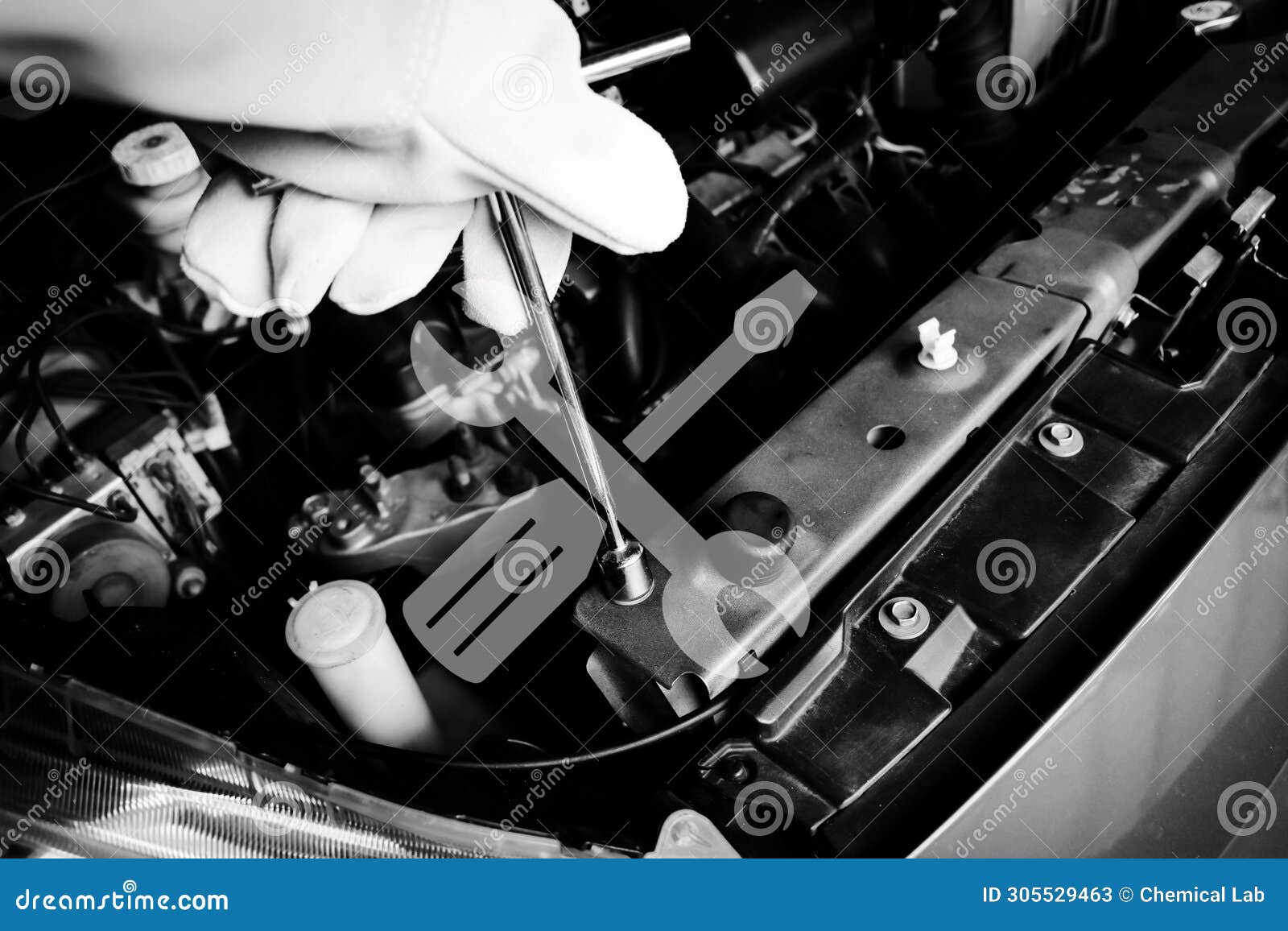 Tools and Fix Symbols, Maintenance Check Concept Stock Illustration ...