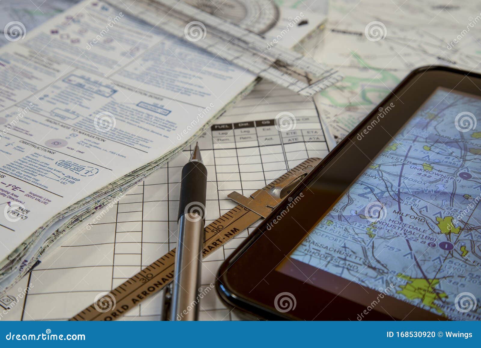 Flight Navigation Computer And Buttons And Switches In The Flightdeck ...