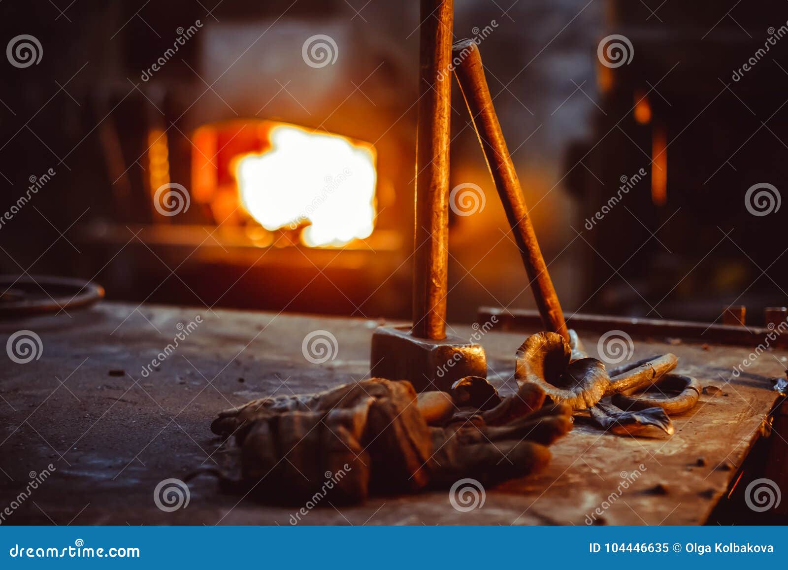 Tools in the forge stock image. Image of hobbies, human - 104446635