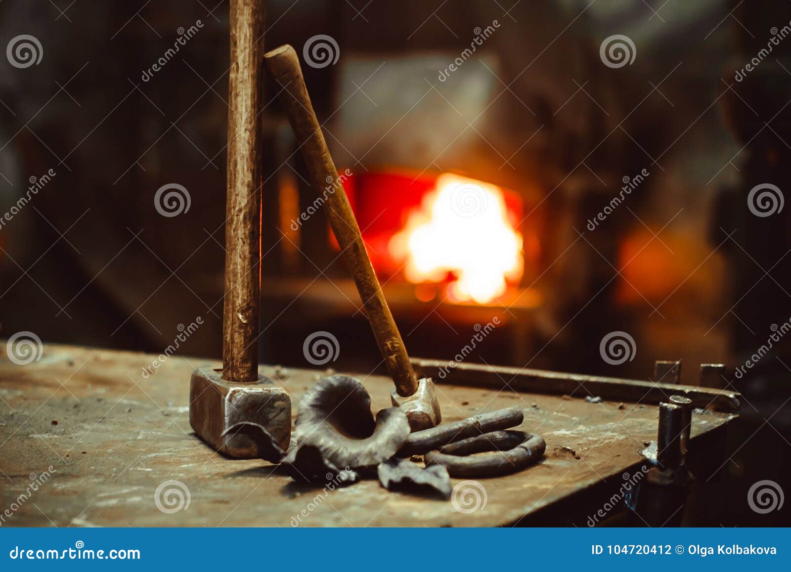 Tools in the forge stock photo. Image of forging, manual - 104720412