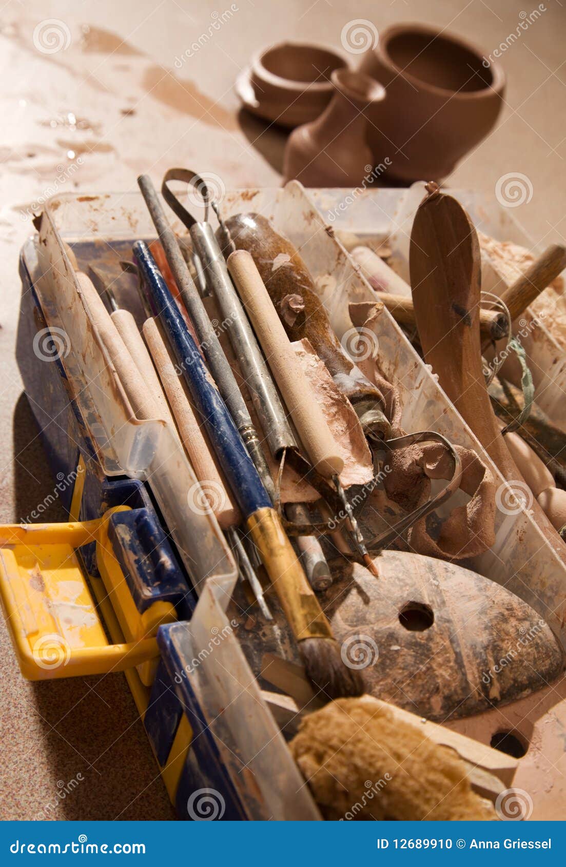 Tools for forming clay stock photo. Image of sponge, craft - 12689910