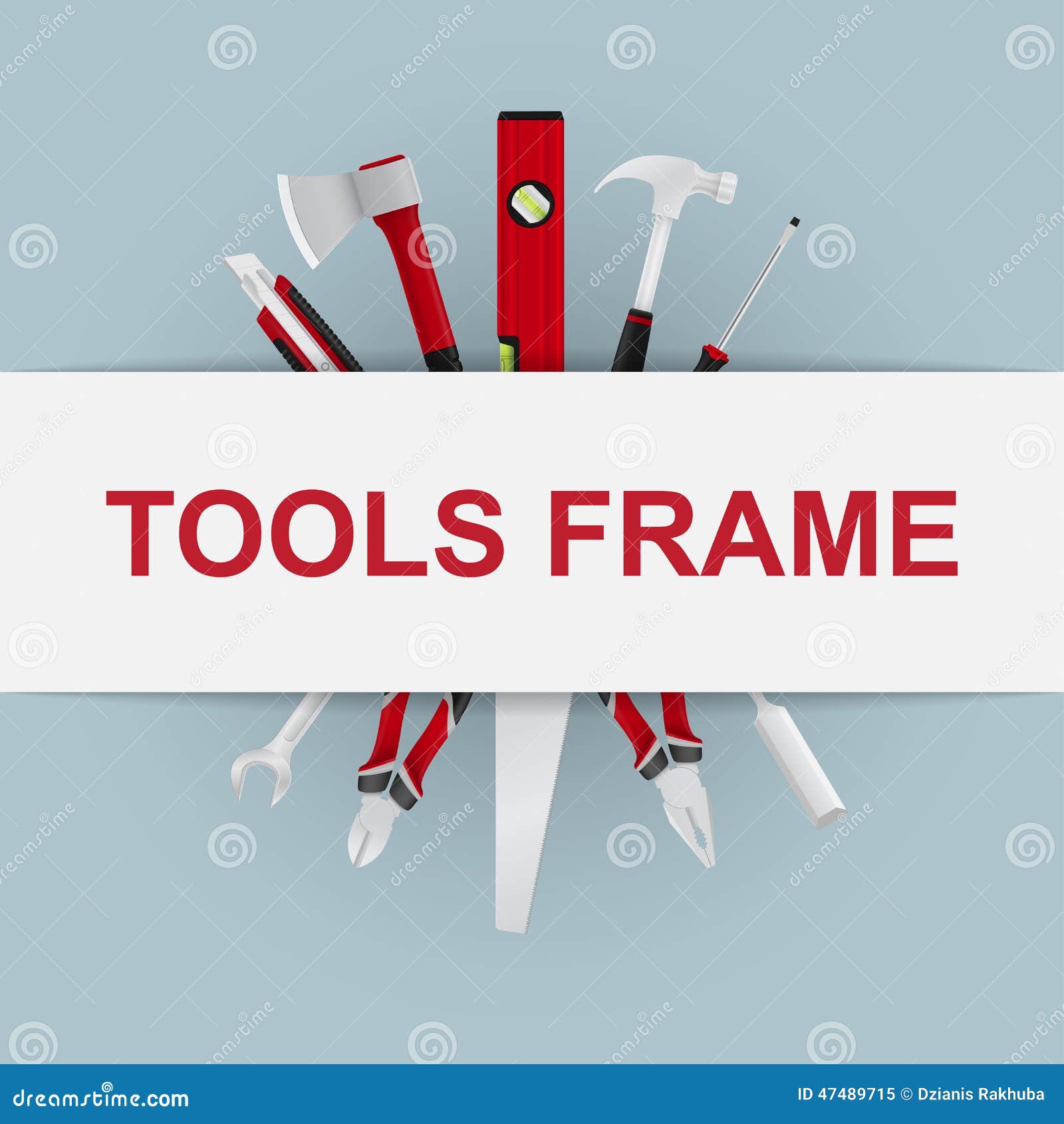 Tools frame stock vector. Illustration of repair, hardware - 47489715