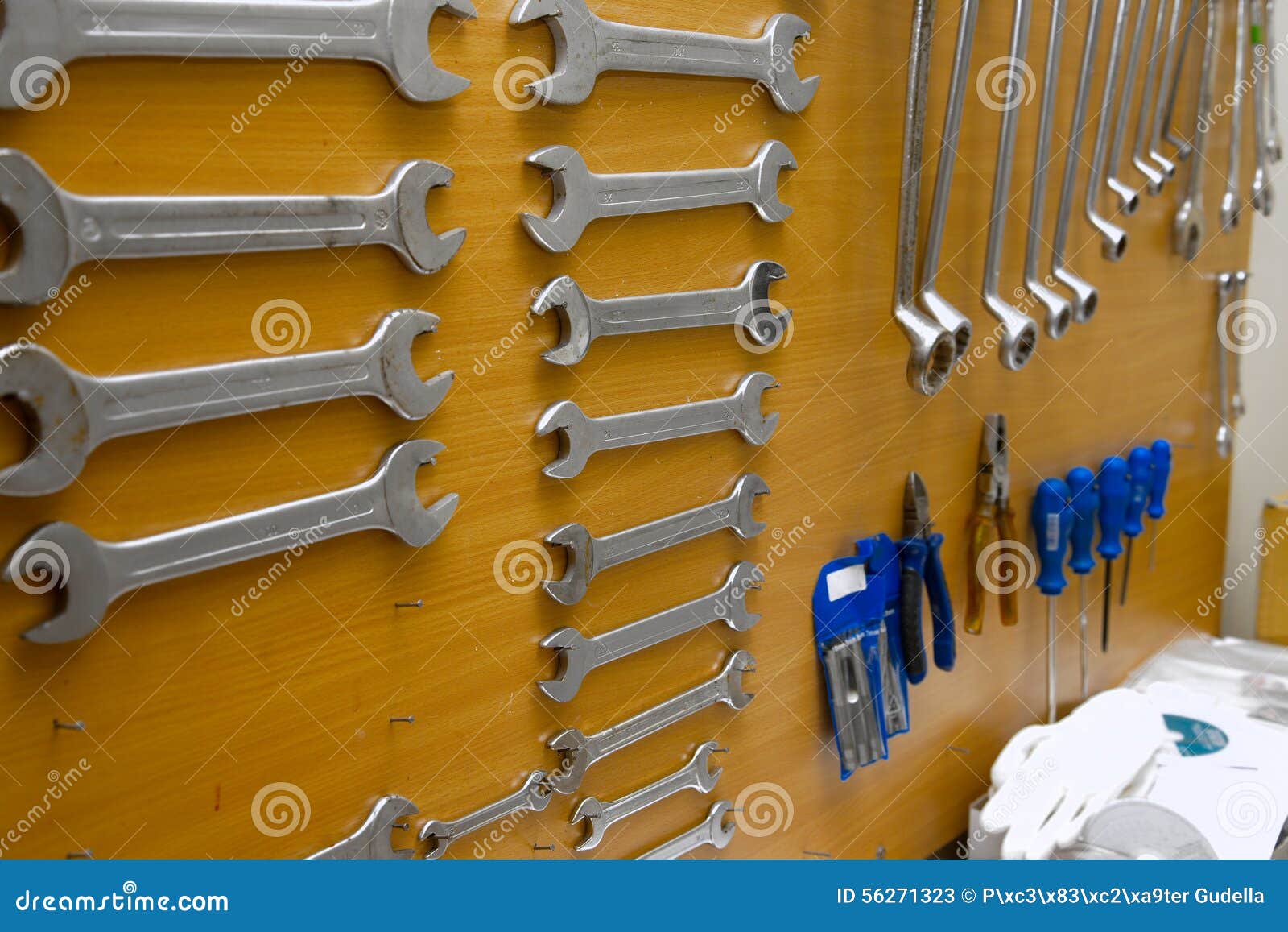 Tools in a garage stock image. Image of shiny, collection - 56271323