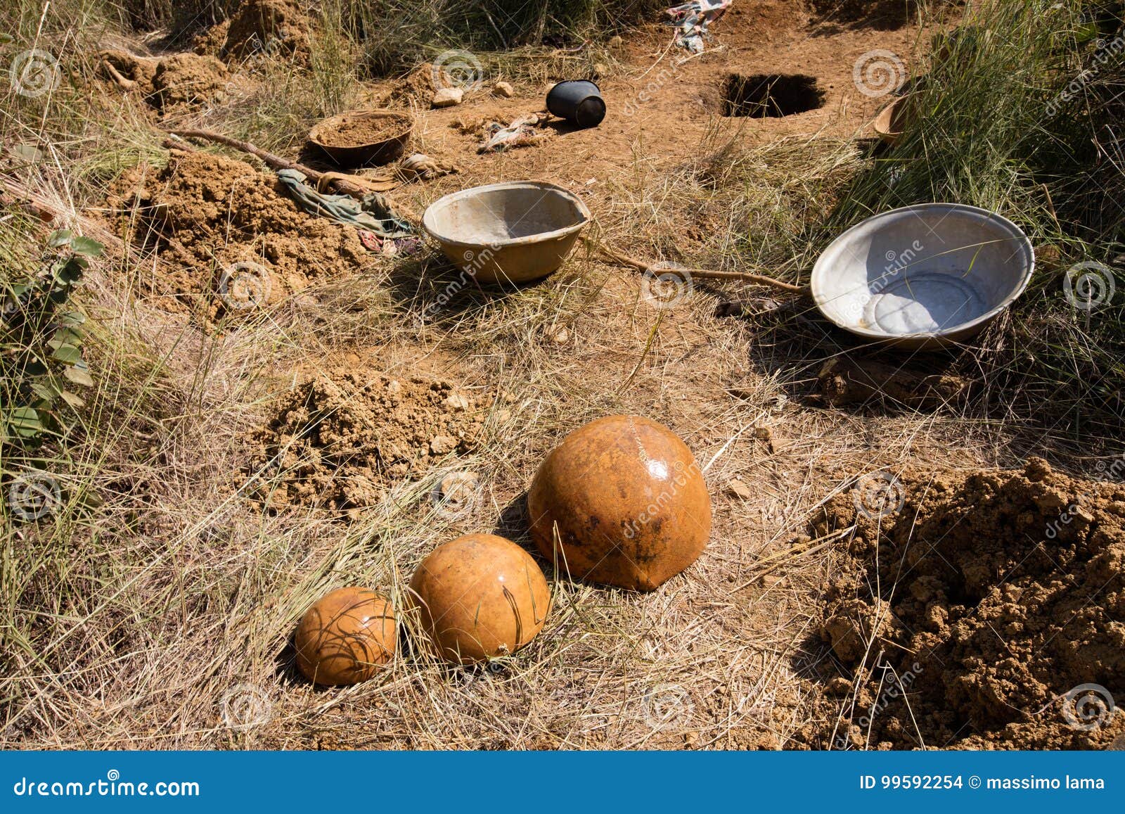 Tools for gold digging stock photo. Image of excavation - 99592254