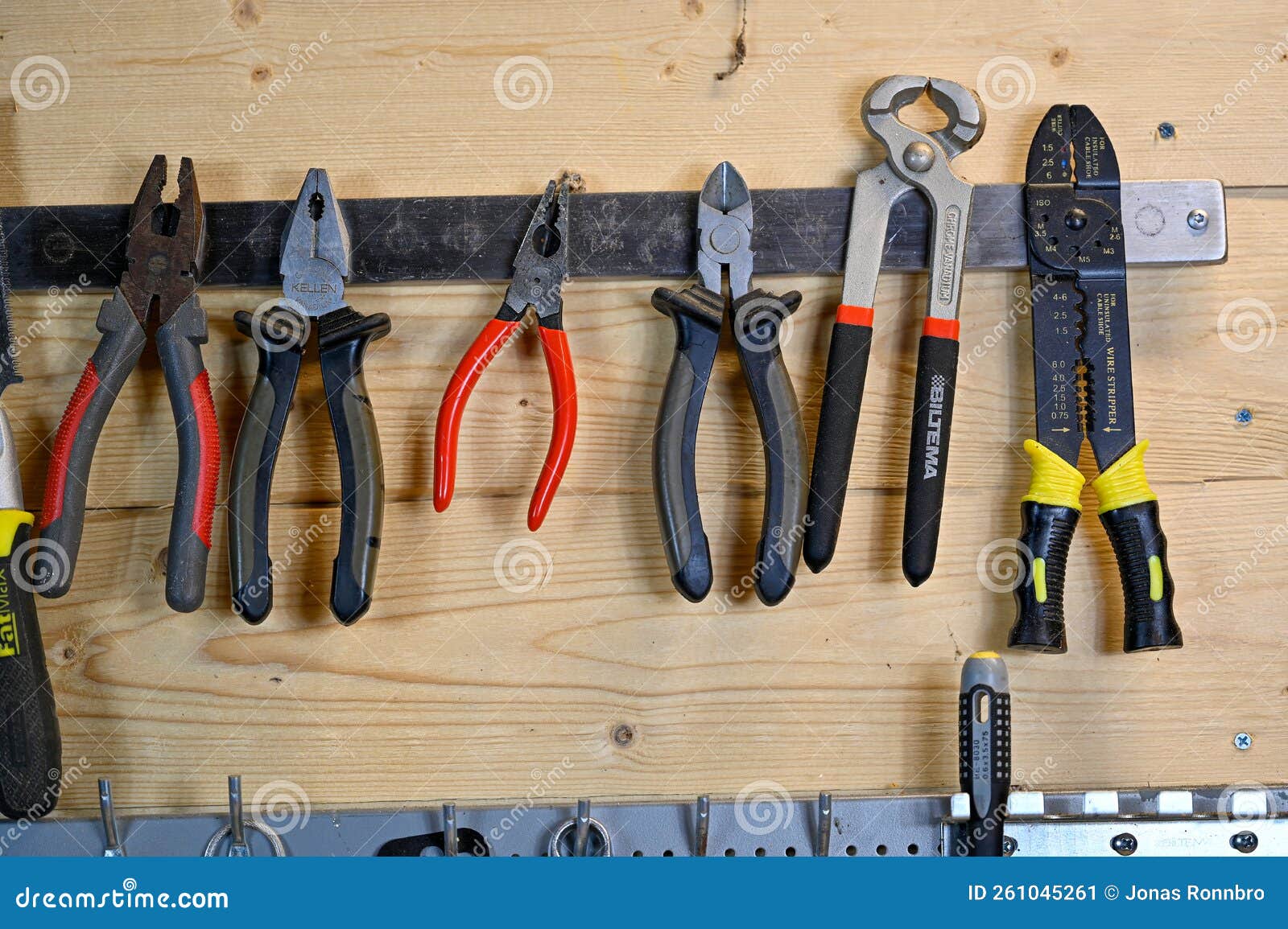 Tools Hanging on Wall in Workshop at Home Editorial Photo - Image of ...
