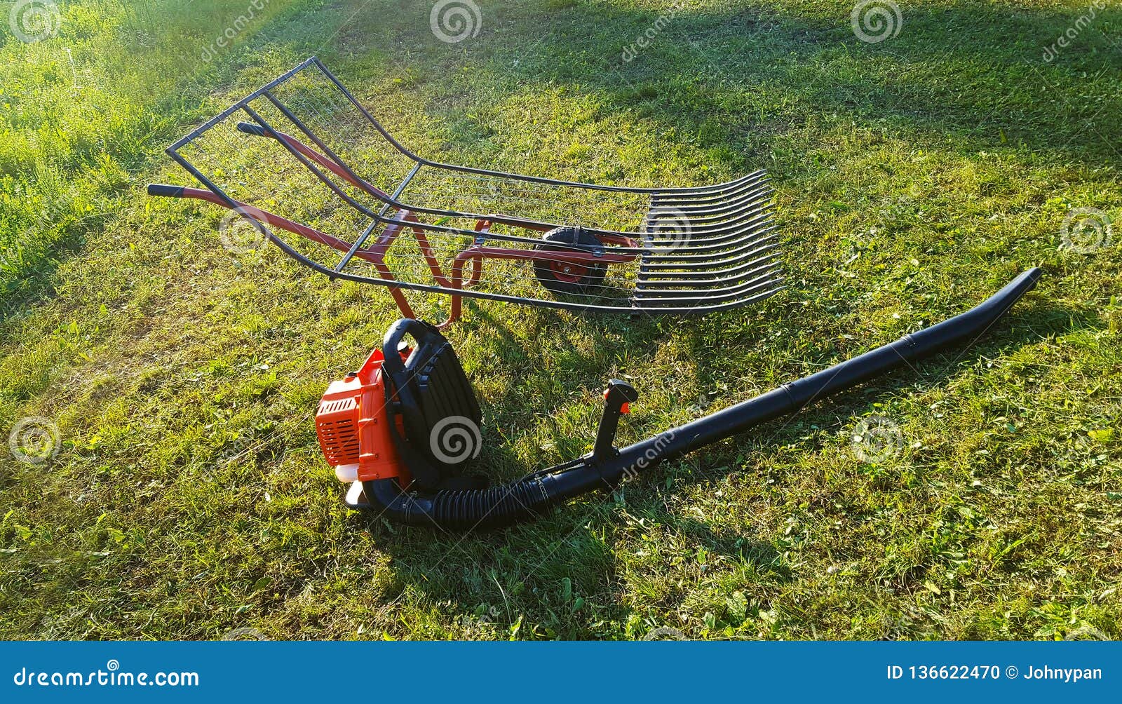 Tools for harvesting hay stock photo. Image of equipment - 136622470