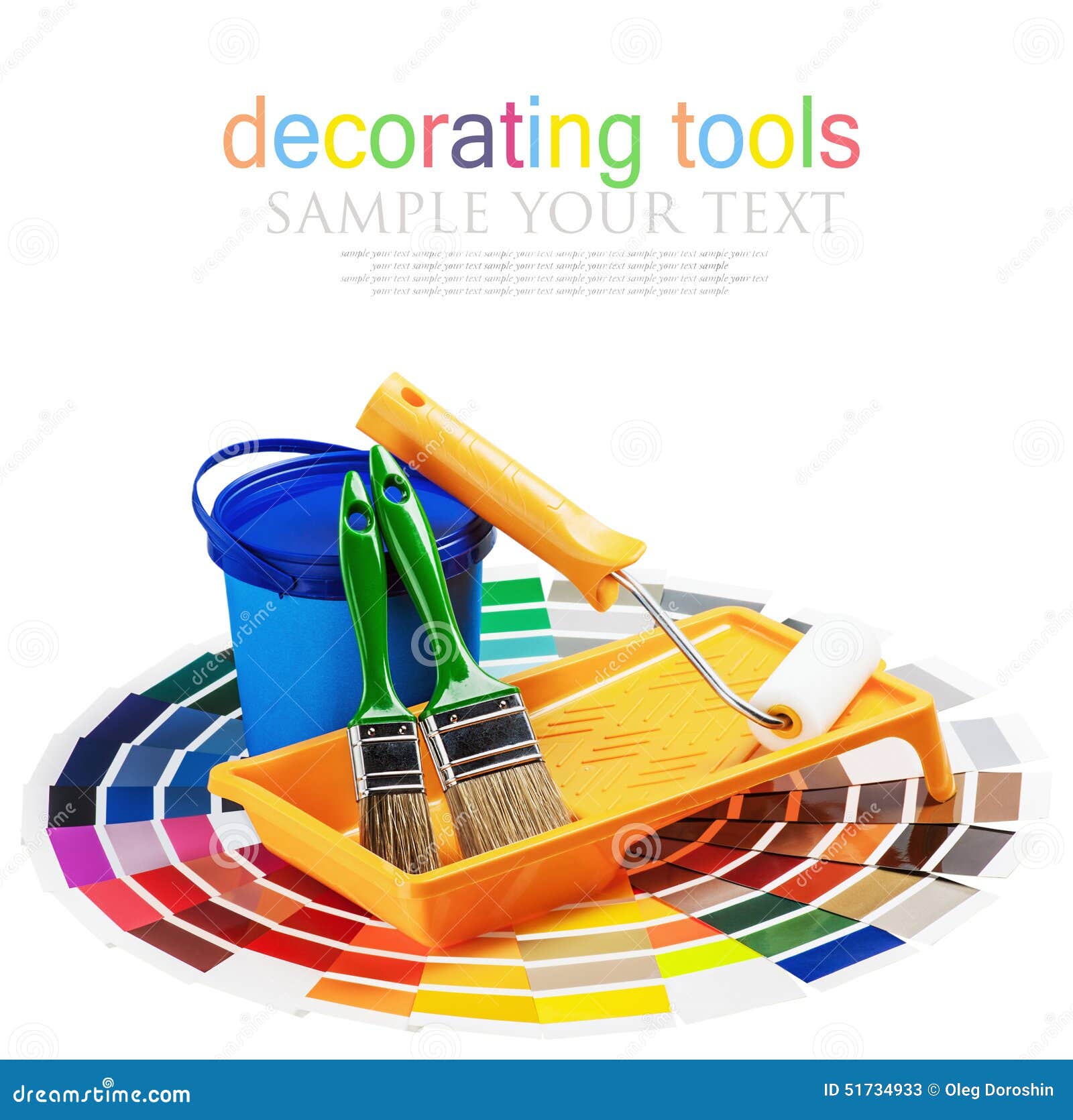 Tools for Home Renovation and Decorating Stock Image - Image of multi ...