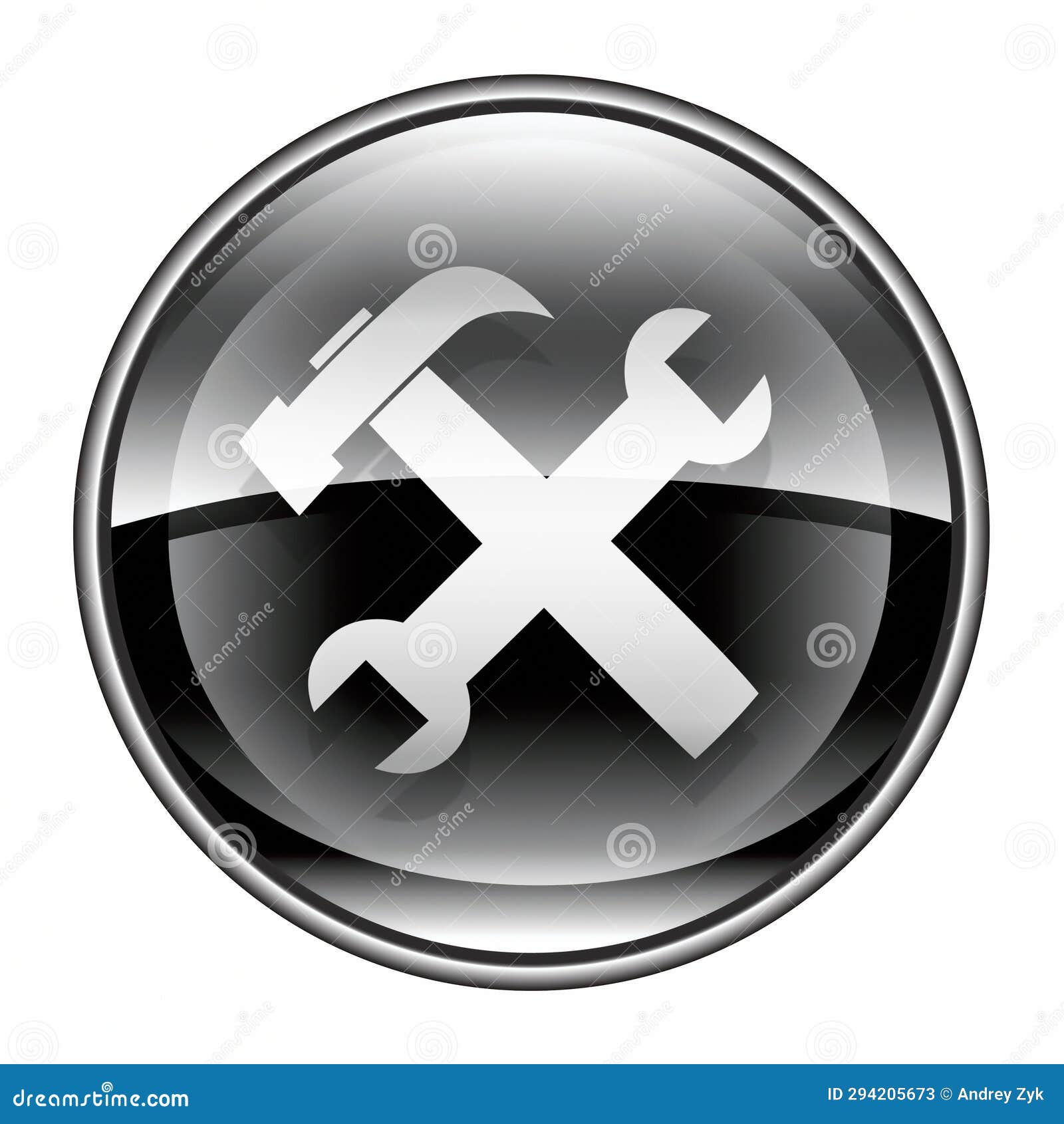 Tools icon black. stock illustration. Illustration of hammer - 294205673