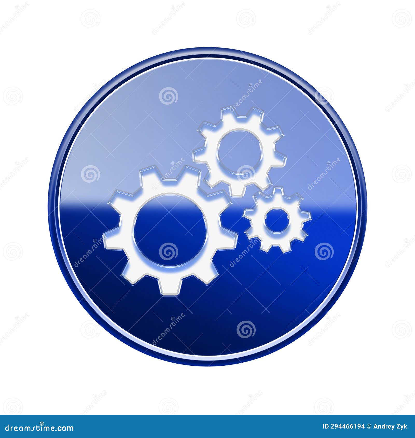 Tools icon glossy blue. stock illustration. Illustration of wrench ...