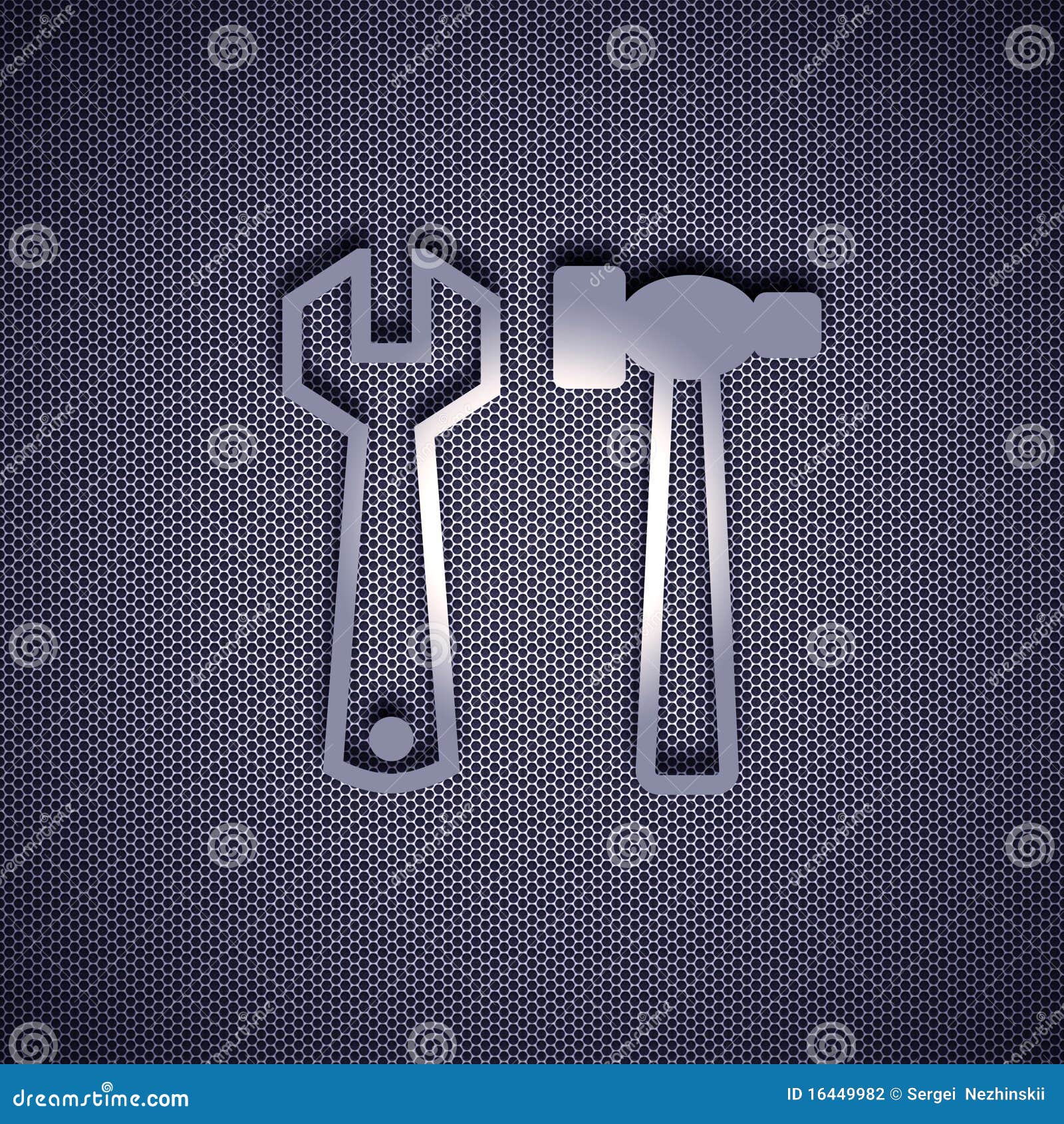 Tools icon grey stock illustration. Illustration of website - 16449982