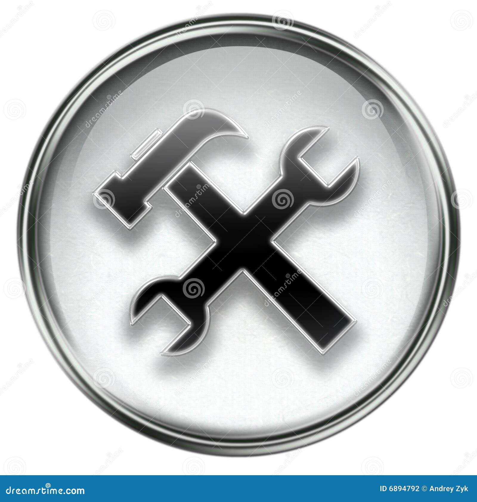 Tools icon grey stock illustration. Illustration of symbol - 6894792
