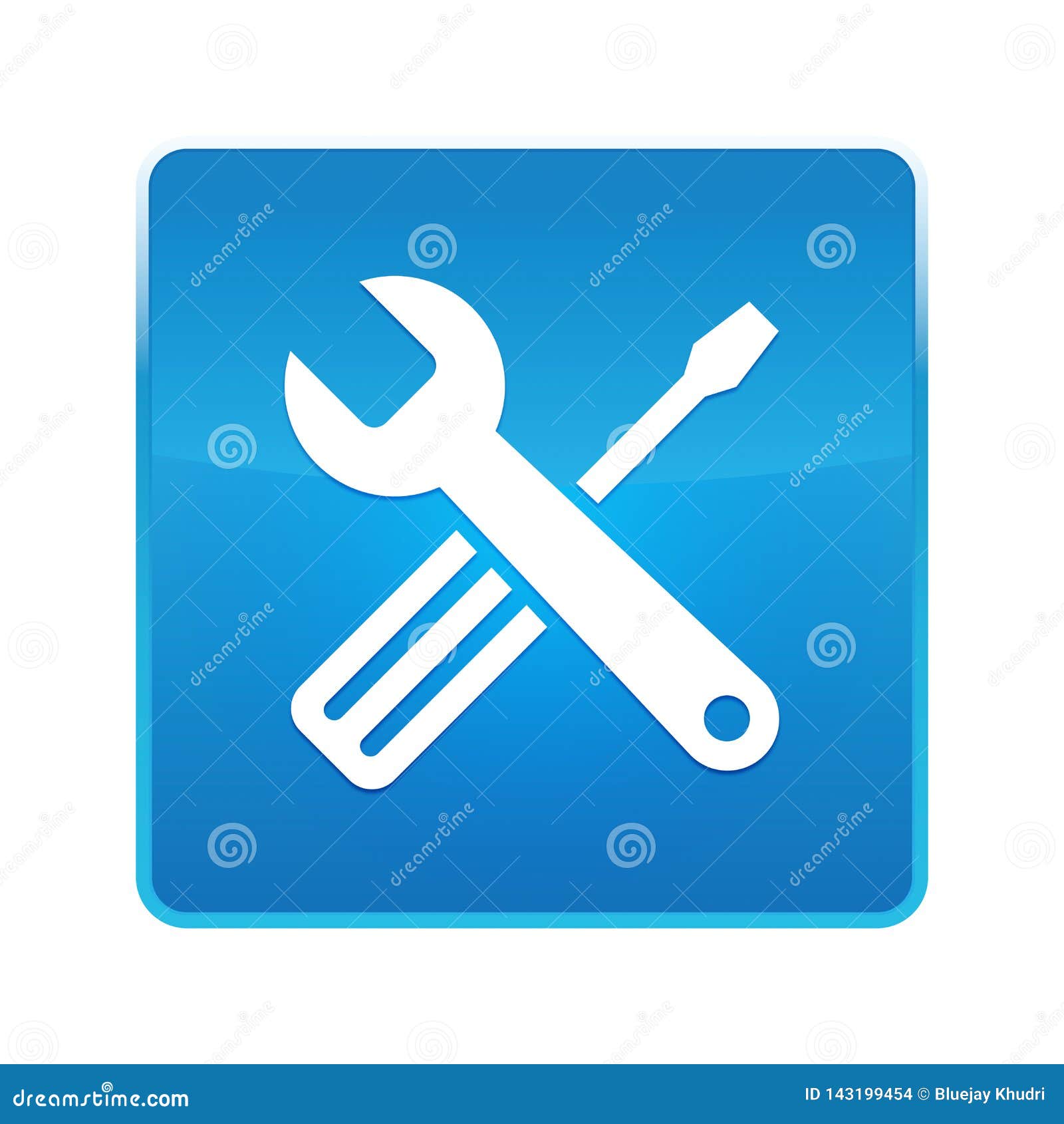 Repair Tools Icon Blue Square Button Stock Illustrations – 89 Repair ...