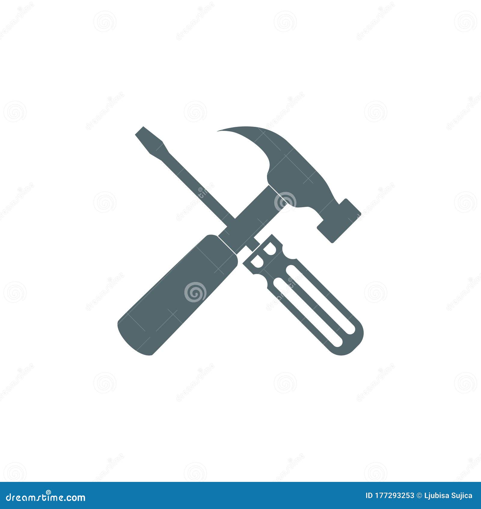 Tools Icon Isolated on White Background. Tools Icon Simple Sign Stock ...