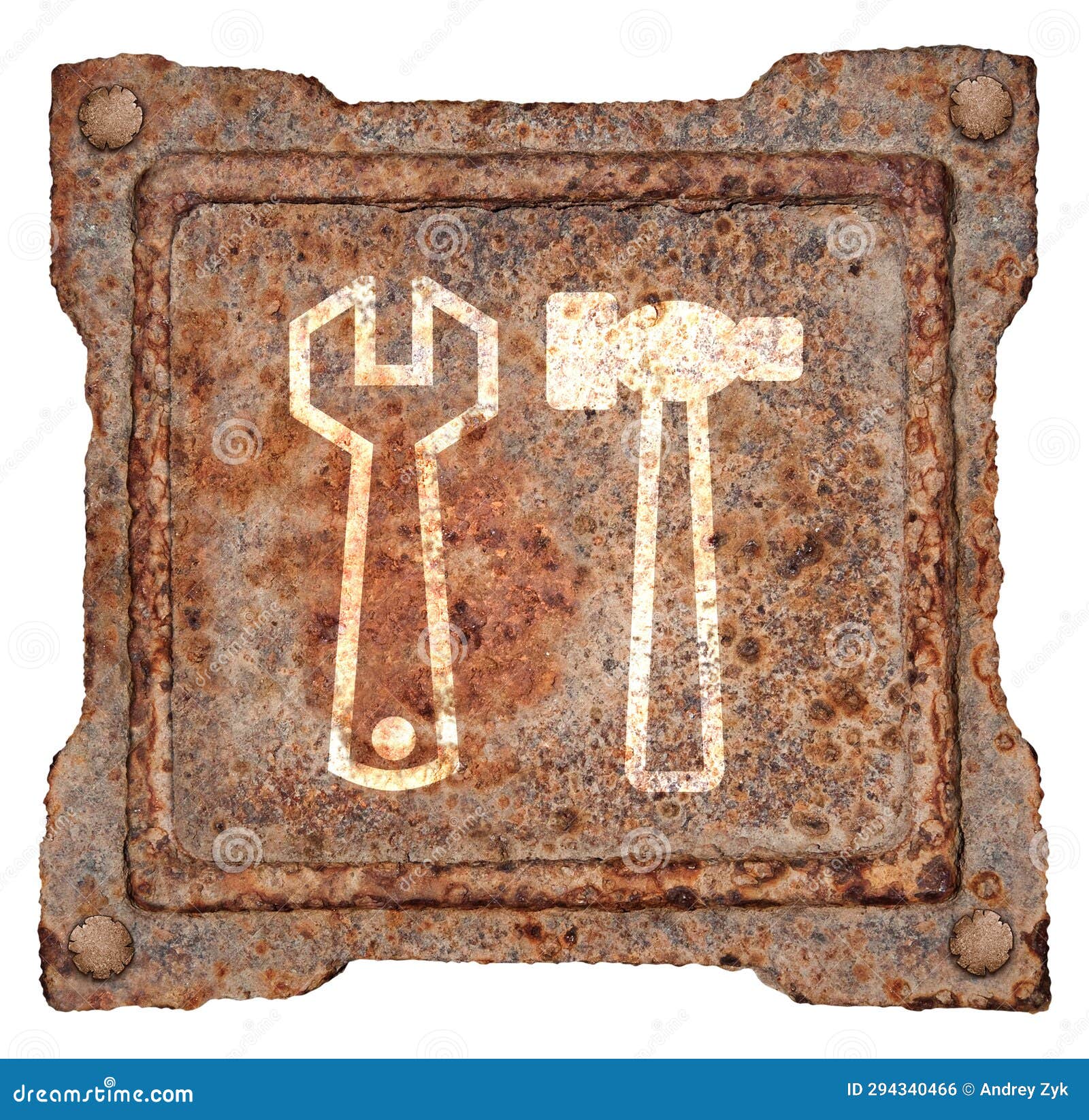 Tools icon old metal. stock photo. Image of retro, wrench - 294340466