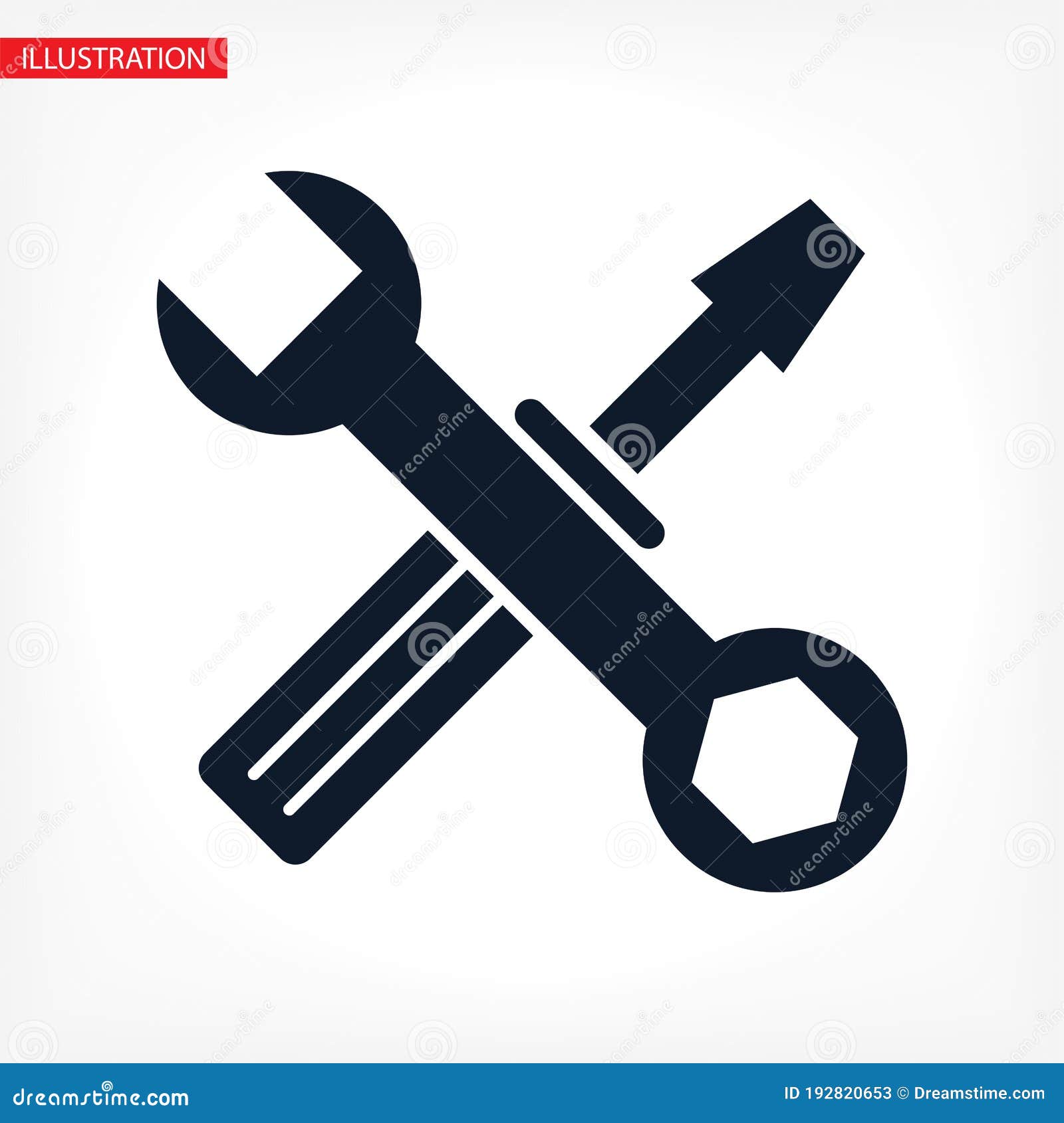 Tools Icon in Trendy Flat Style Isolated on Background. Design, Logo ...