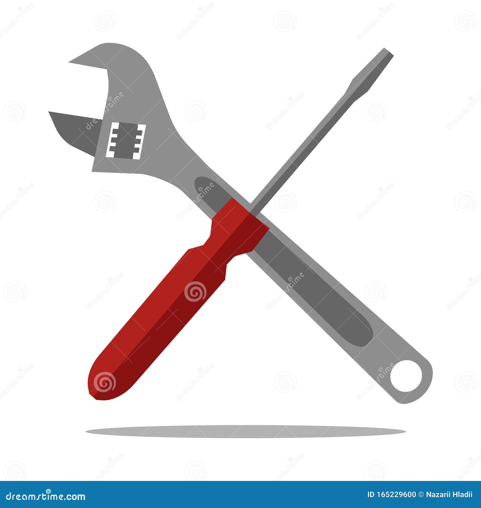 Tools Icon Flat Style Isolated on White Background. Vector Illustration ...