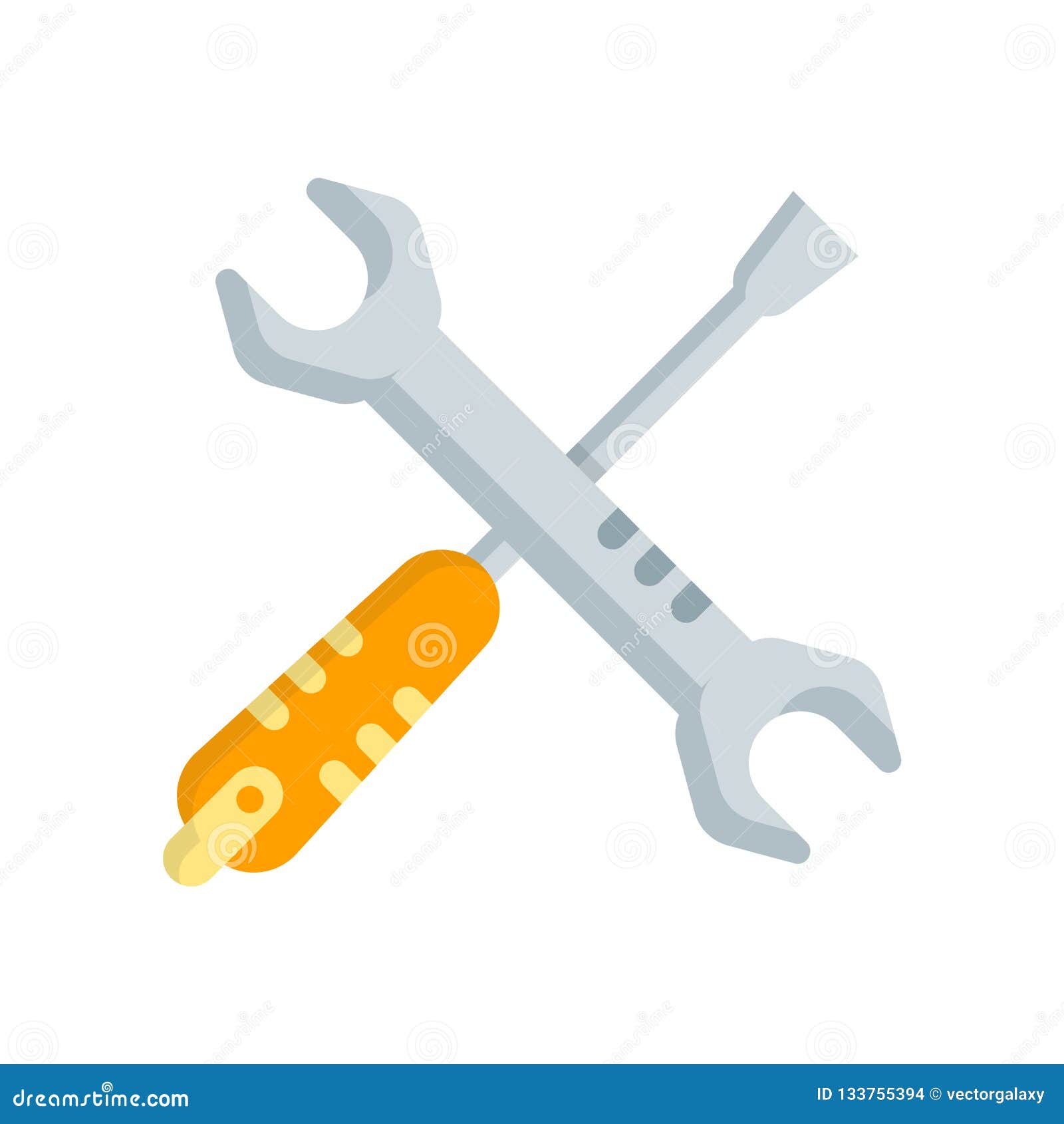 Tools Icon Vector Sign and Symbol Isolated on White Background Stock ...