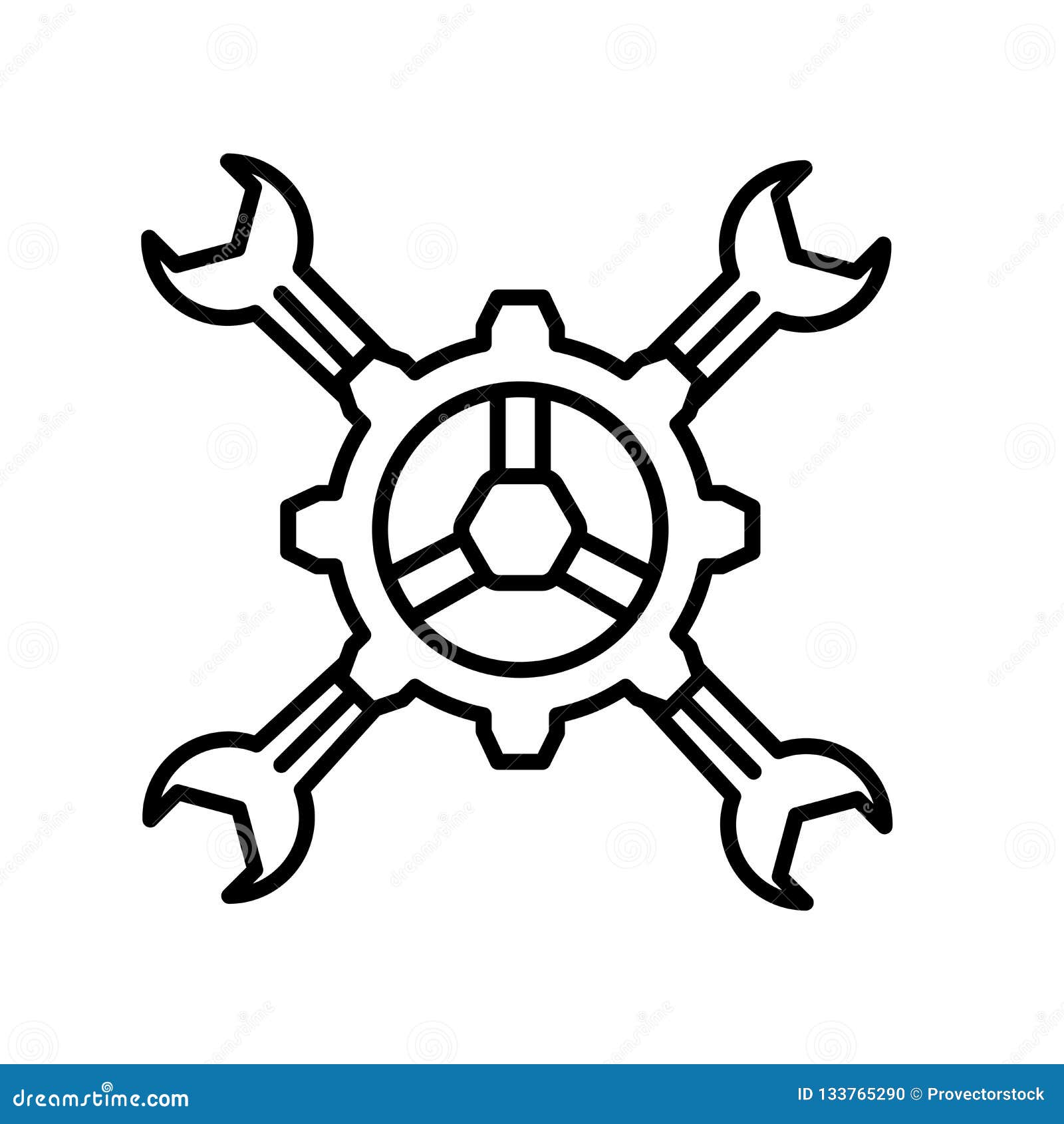 Tools Icon Vector Sign and Symbol Isolated on White Background, Tools ...