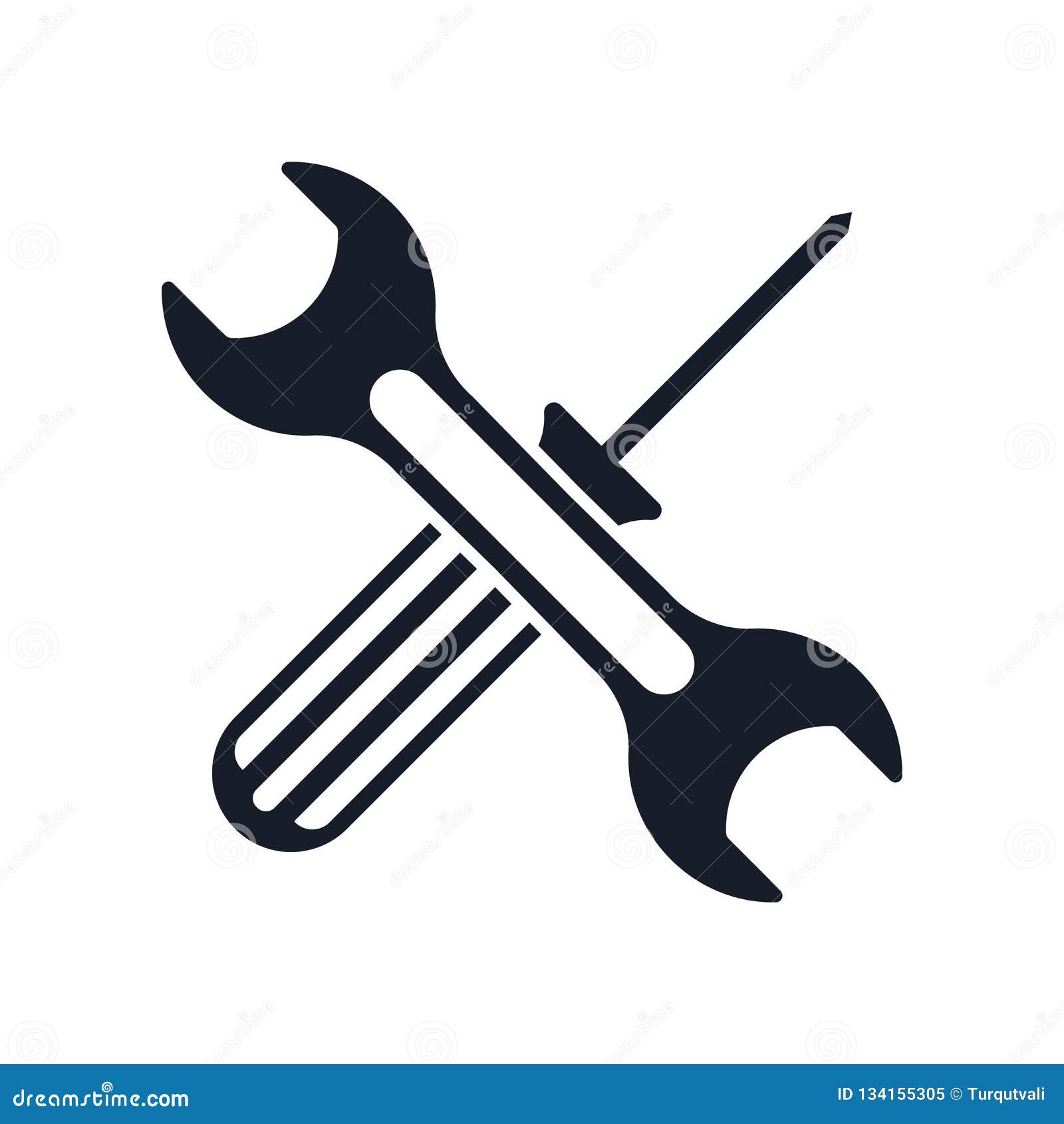 Tools Icon Vector Sign and Symbol Isolated on White Background, Tools ...