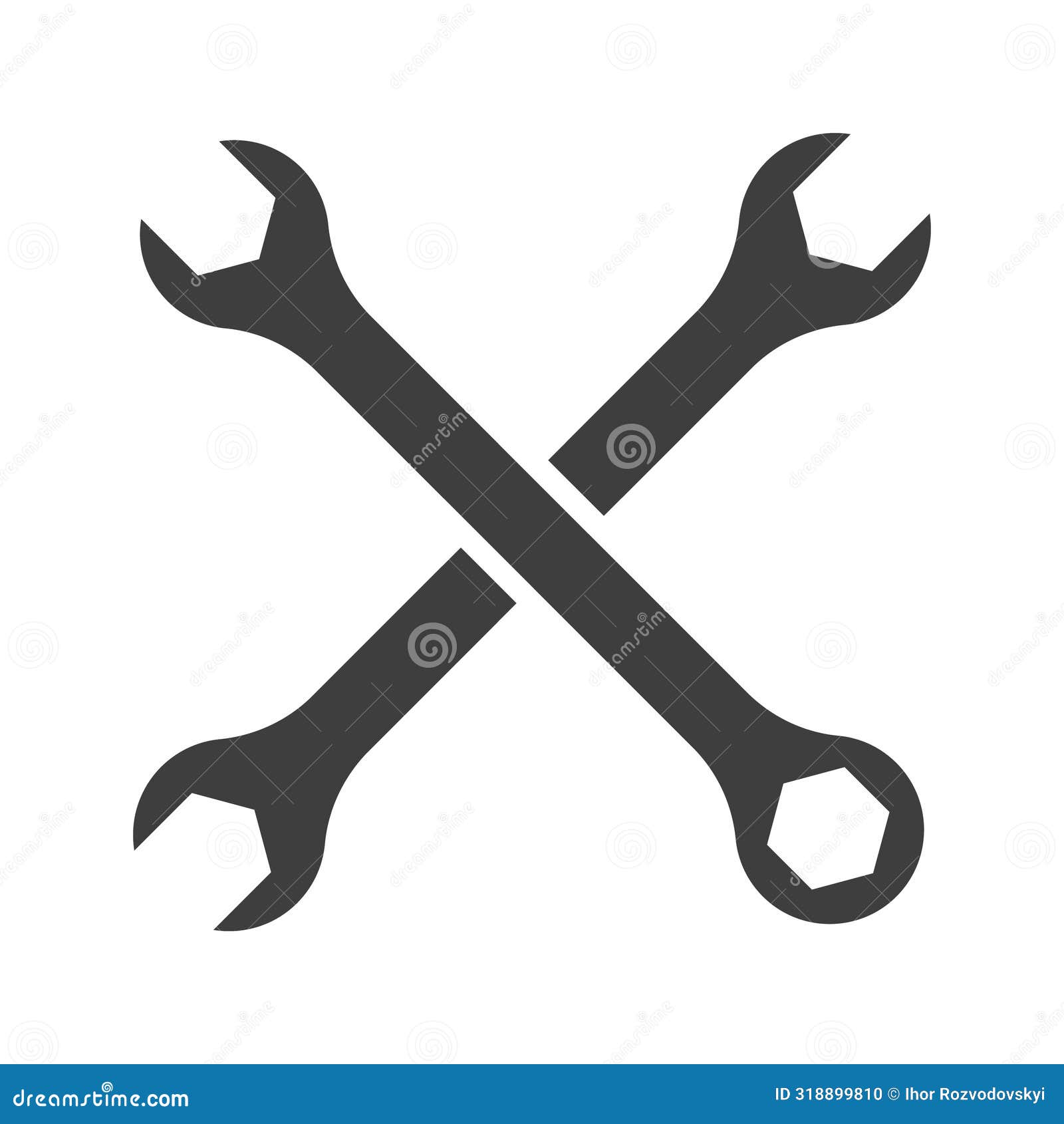 Tools Icon on White Background Stock Vector - Illustration of pictogram ...