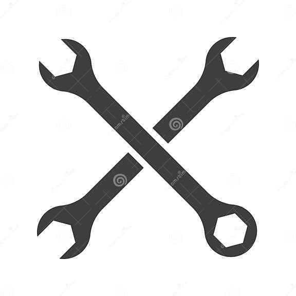 Tools Icon on White Background Stock Vector - Illustration of pictogram ...
