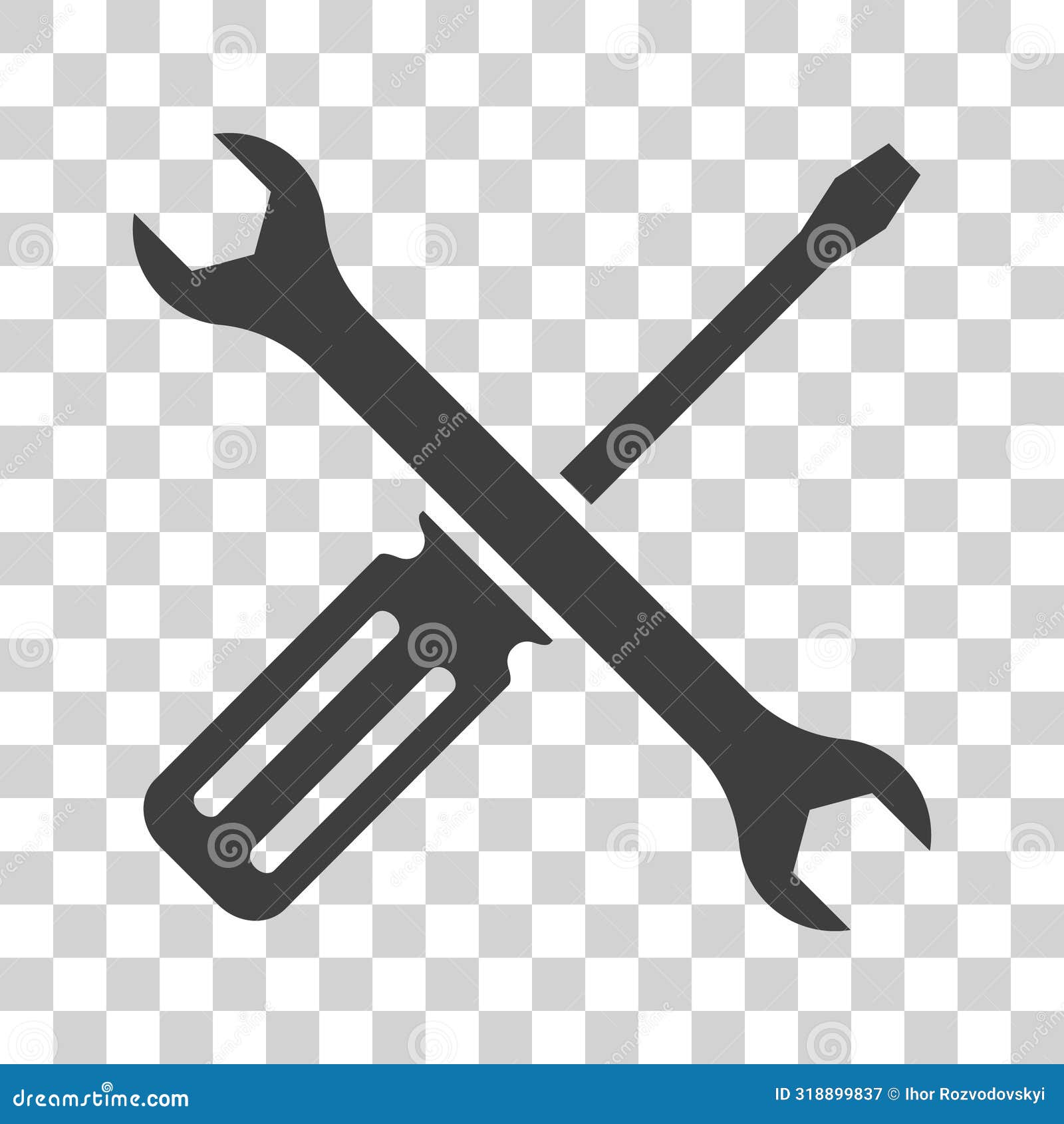 Tools Icon on White Background Stock Vector - Illustration of ...