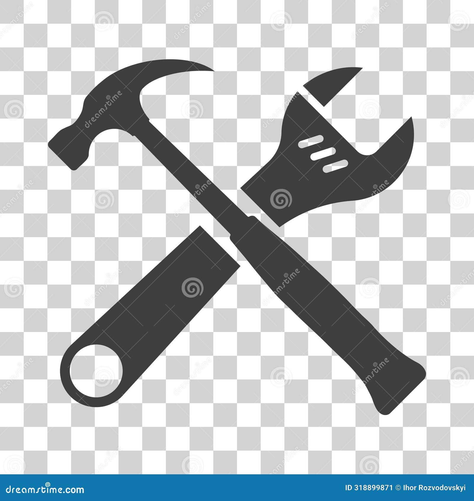 Tools Icon on White Background Stock Vector - Illustration of helmet ...