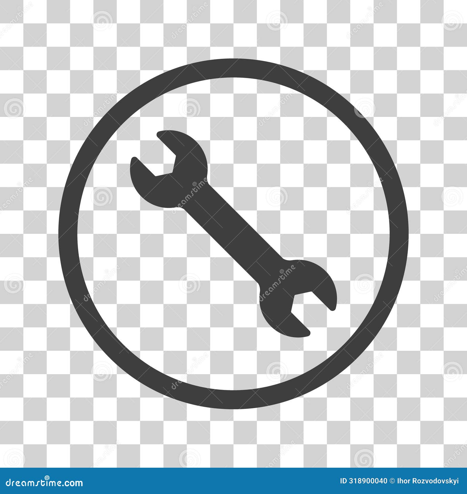 Tools Icon on White Background Stock Vector - Illustration of spanner ...
