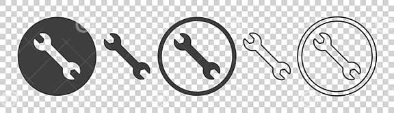 Tools Icon on White Background Stock Vector - Illustration of symbol ...