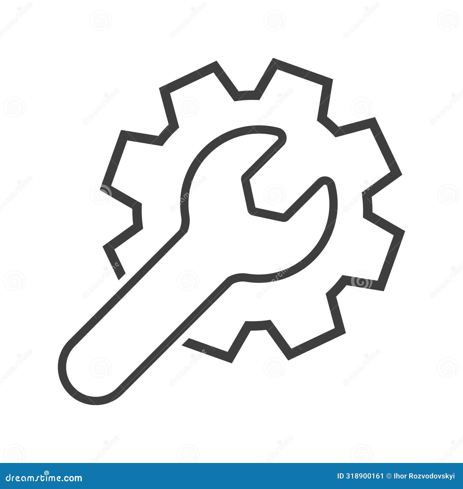 Tools Icon on White Background Stock Vector - Illustration of work ...