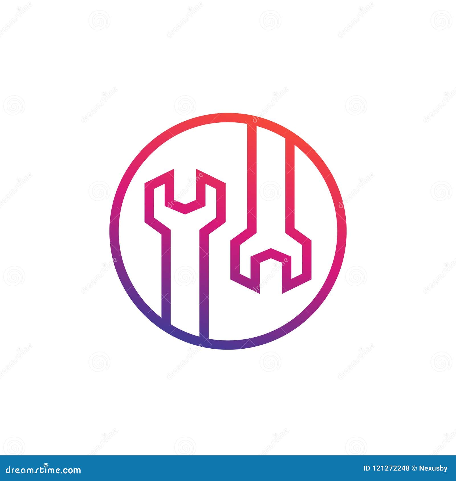 Tools icon on white stock vector. Illustration of development - 121272248