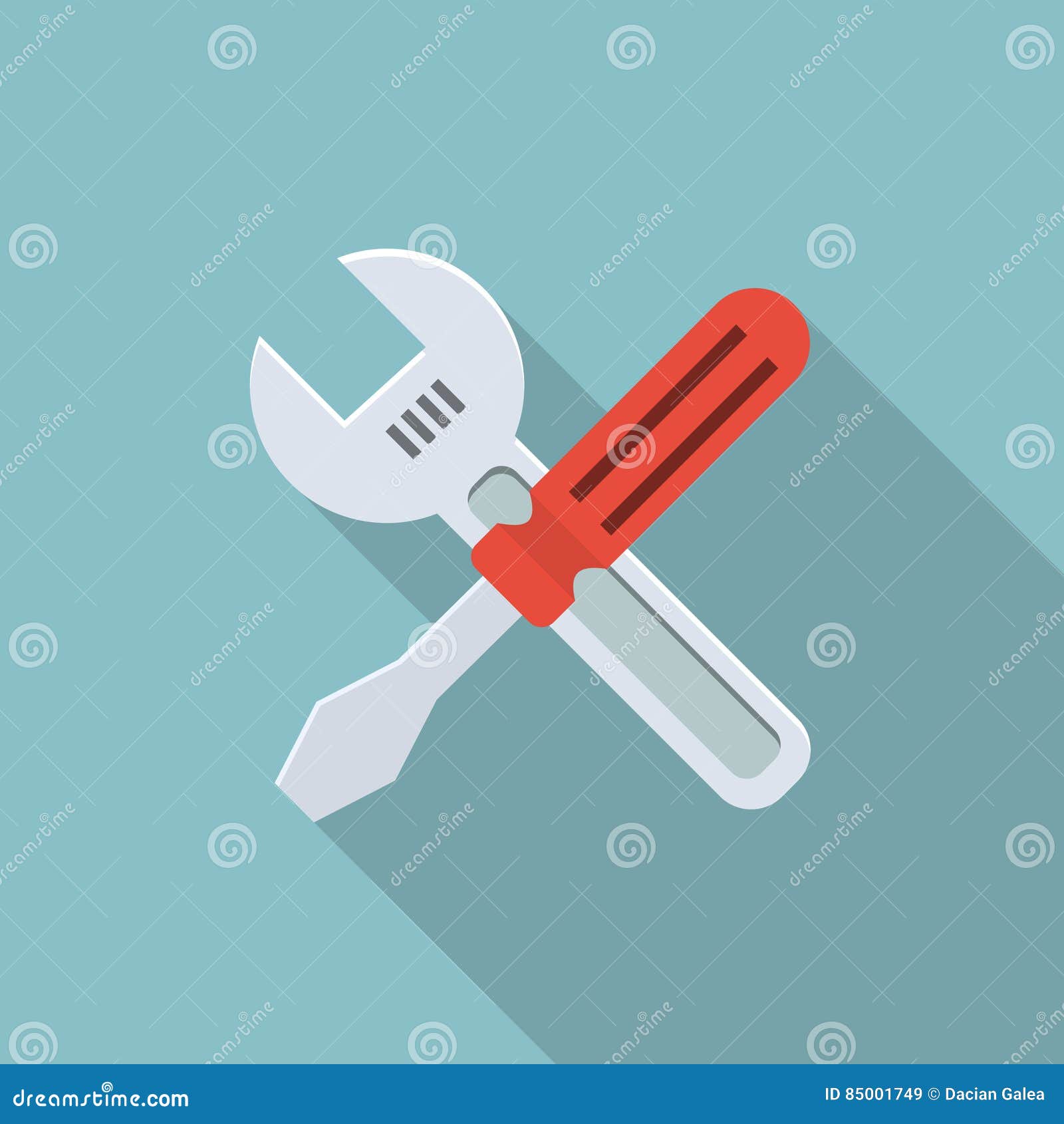 Tools illustration stock vector. Illustration of shadow - 85001749