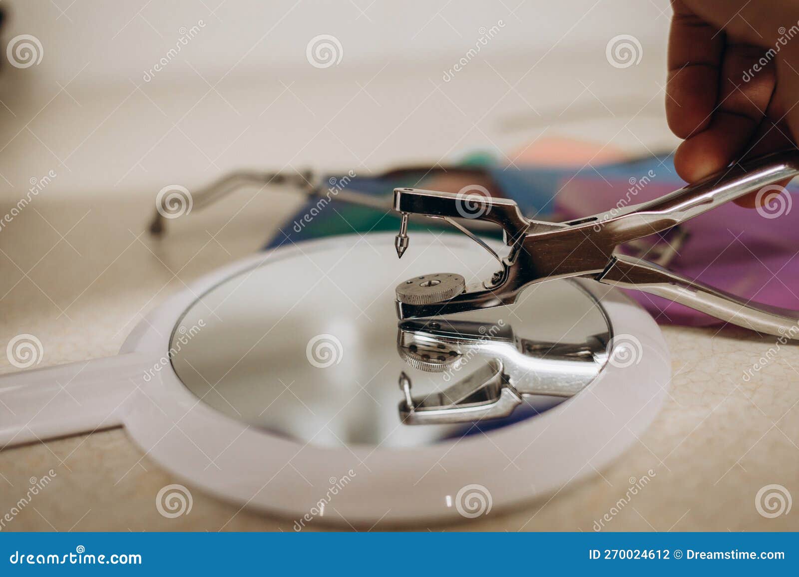 Tools for Installing the Cofferdam Rubberdam and Clamp Lying on the ...