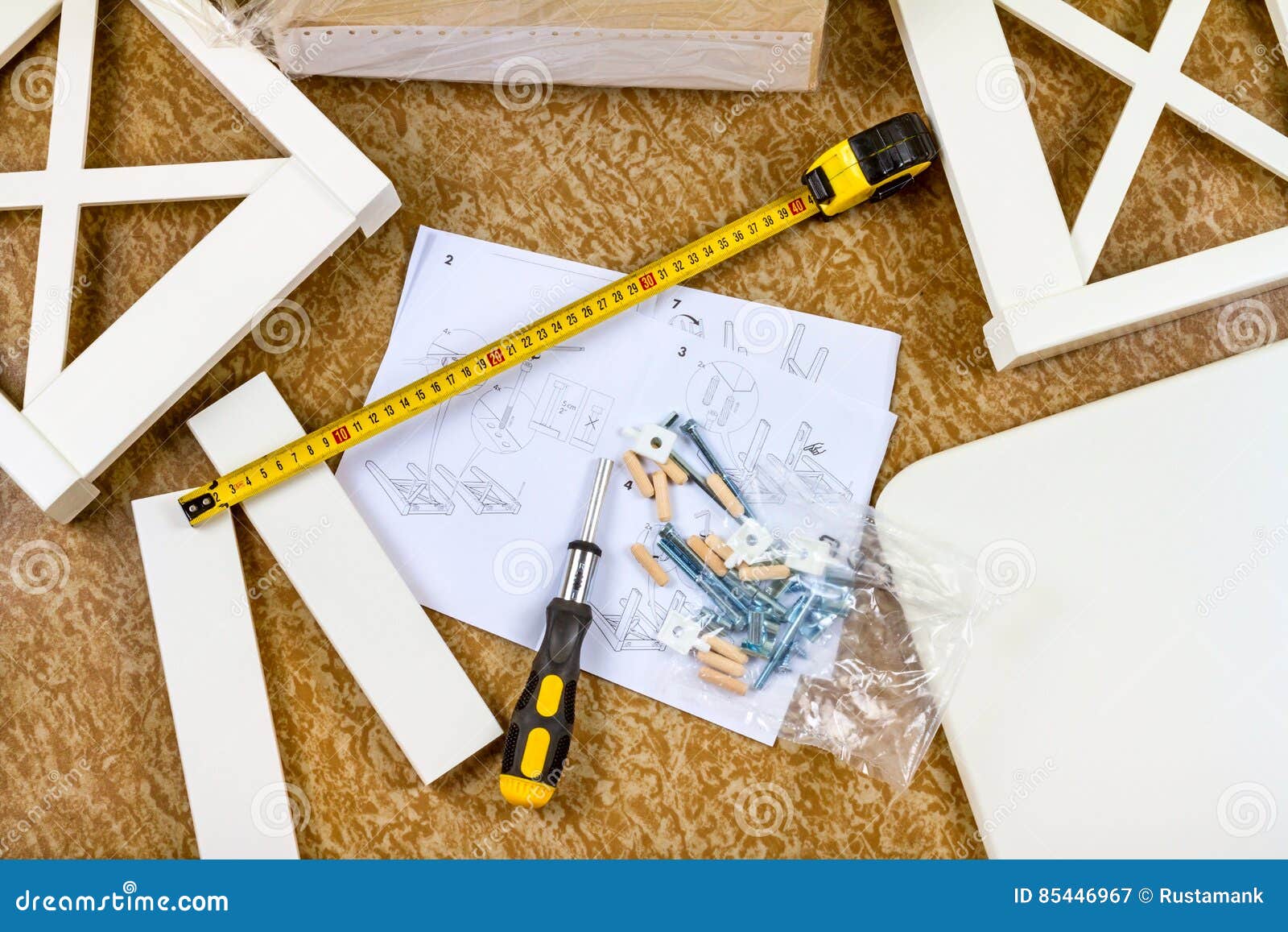 Tools, Instructions and Details for Assembly Furniture Stock Image ... Tools, Instructions and Details for Assembly Furniture Stock Image ...