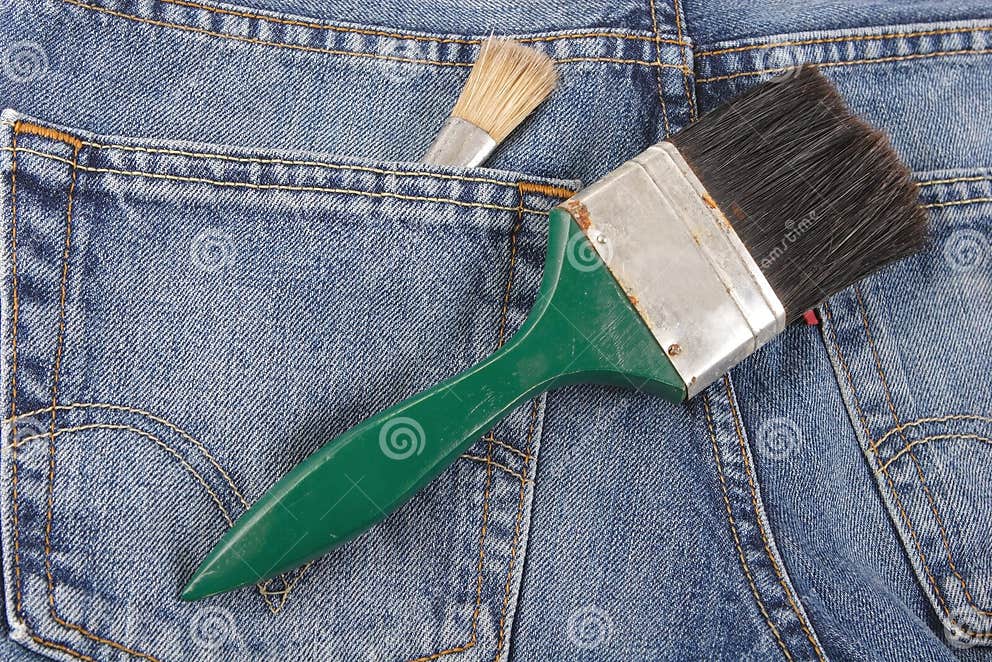 Tools, Instrument, PAINT BRUSH Stock Photo - Image of metal, blue: 2119336