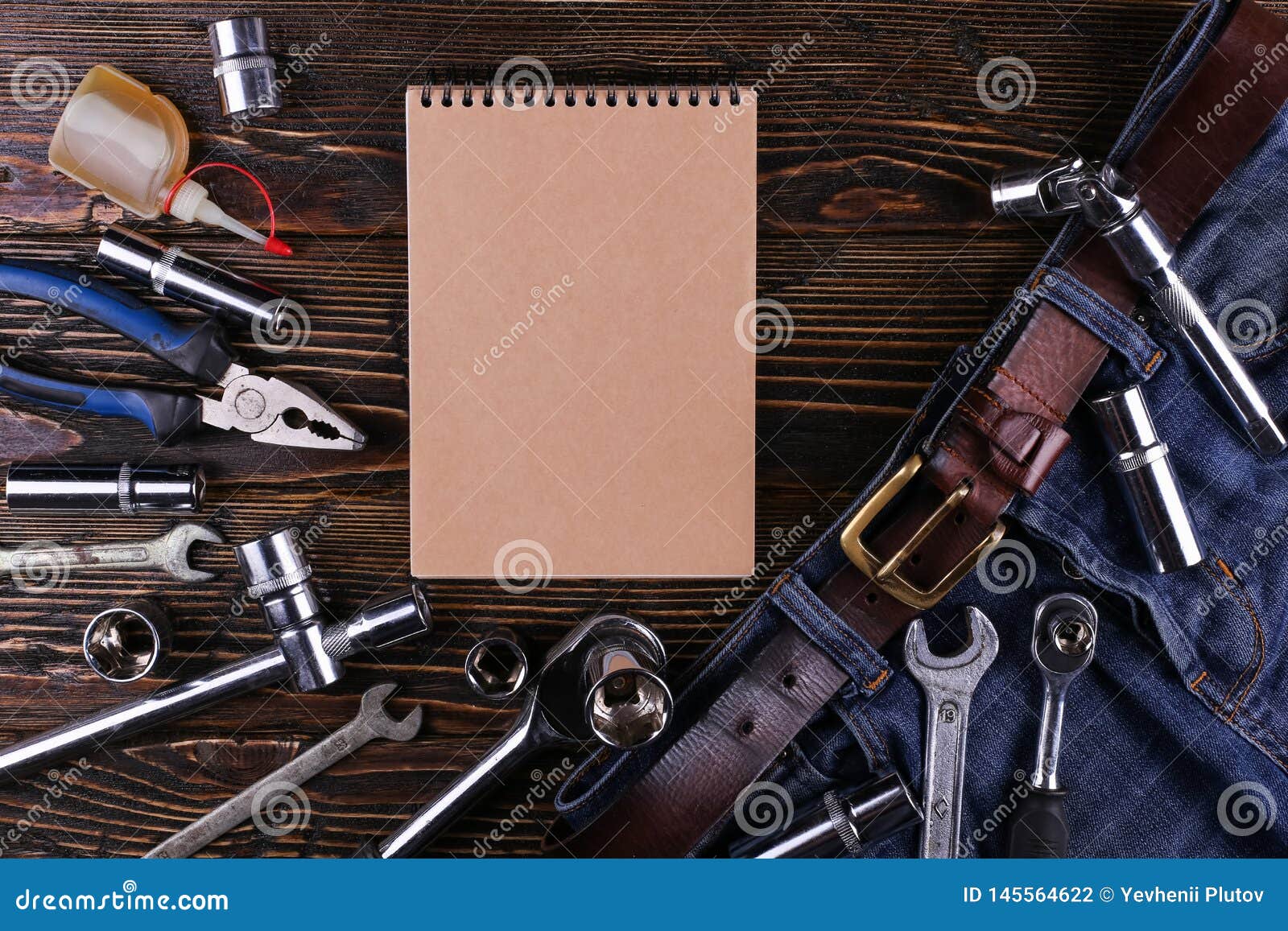 Tools Laid Out on a Table, Organized Workspace Concept To Labor Day ...