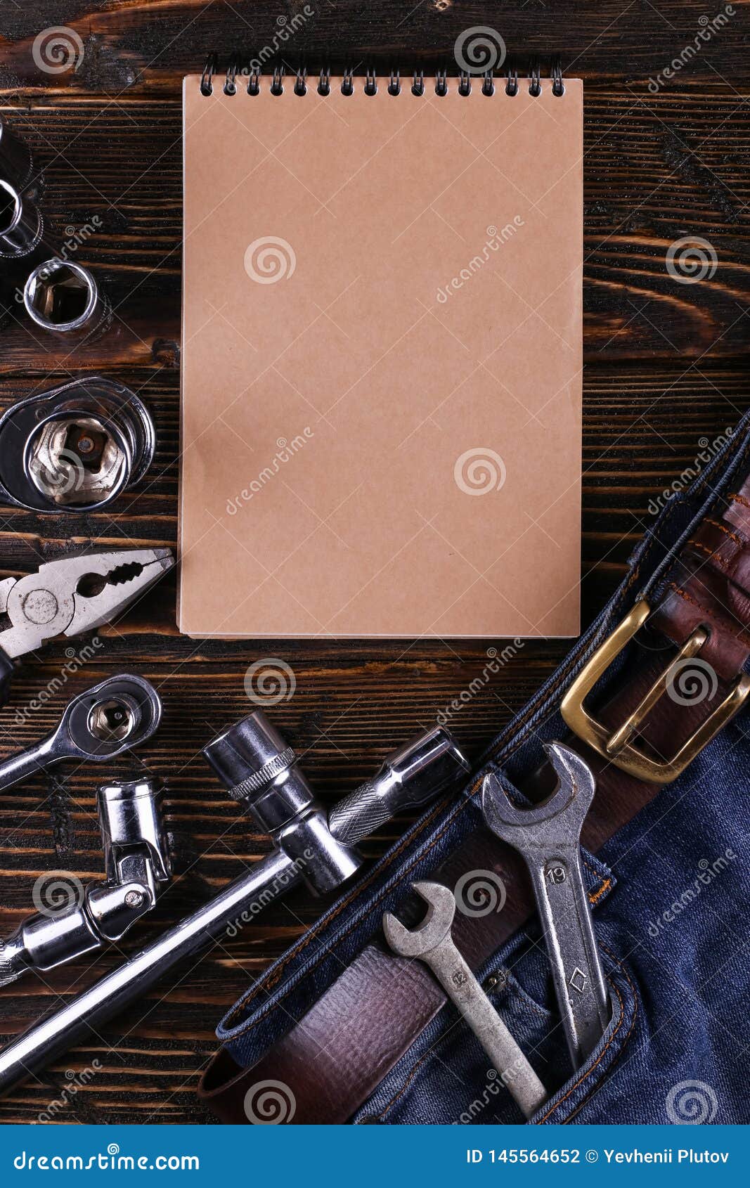 Tools Laid Out on a Table, Organized Workspace Concept To Labor Day ...