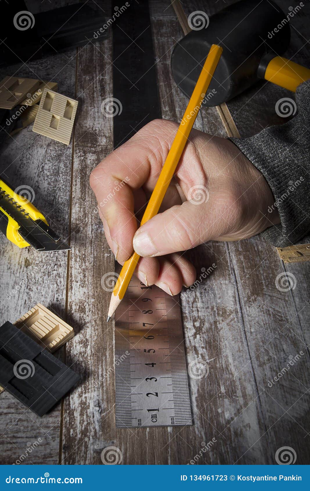 Tools for laying laminate stock image. Image of carpentry - 134961723