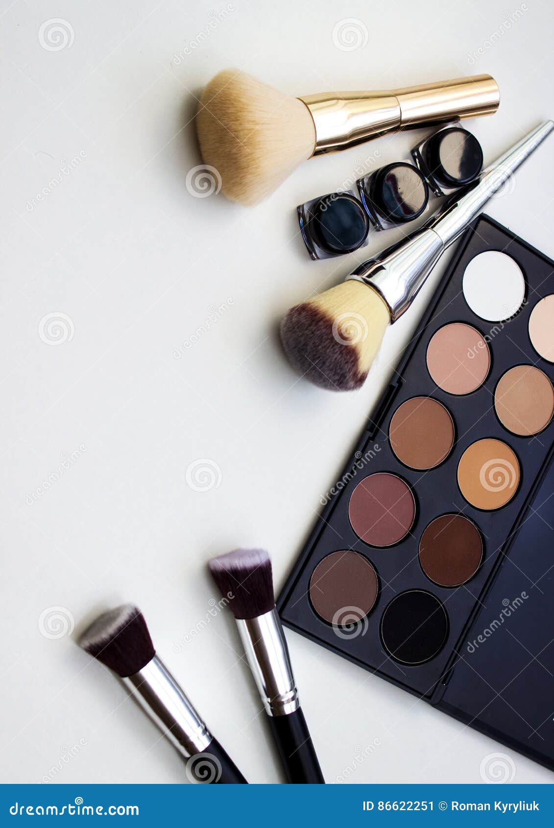 Tools Make-up Artist. All Makeup. Stock Image - Image of collection ...