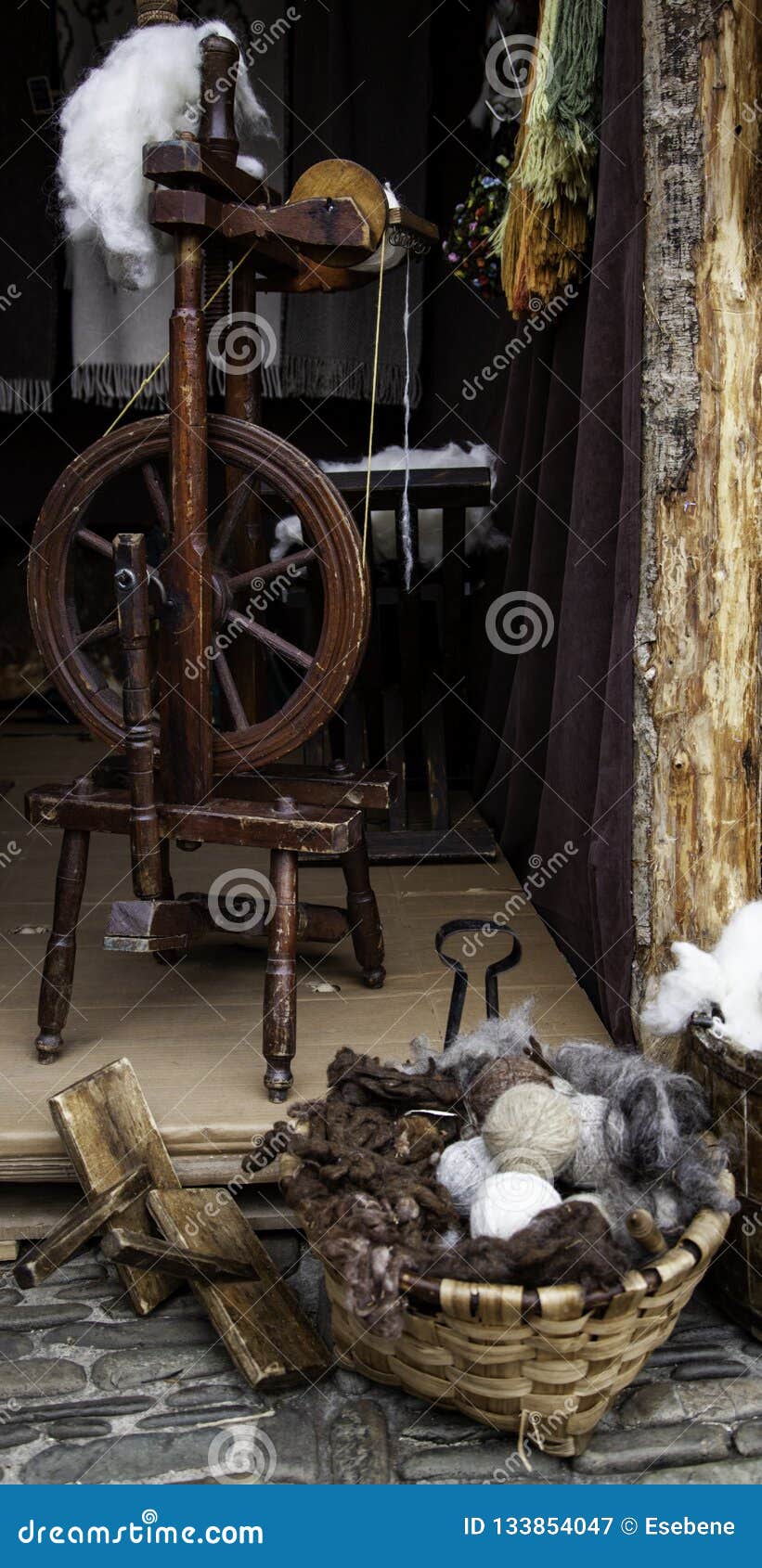 Tools for making wool stock image. Image of rural, fabric - 133854047