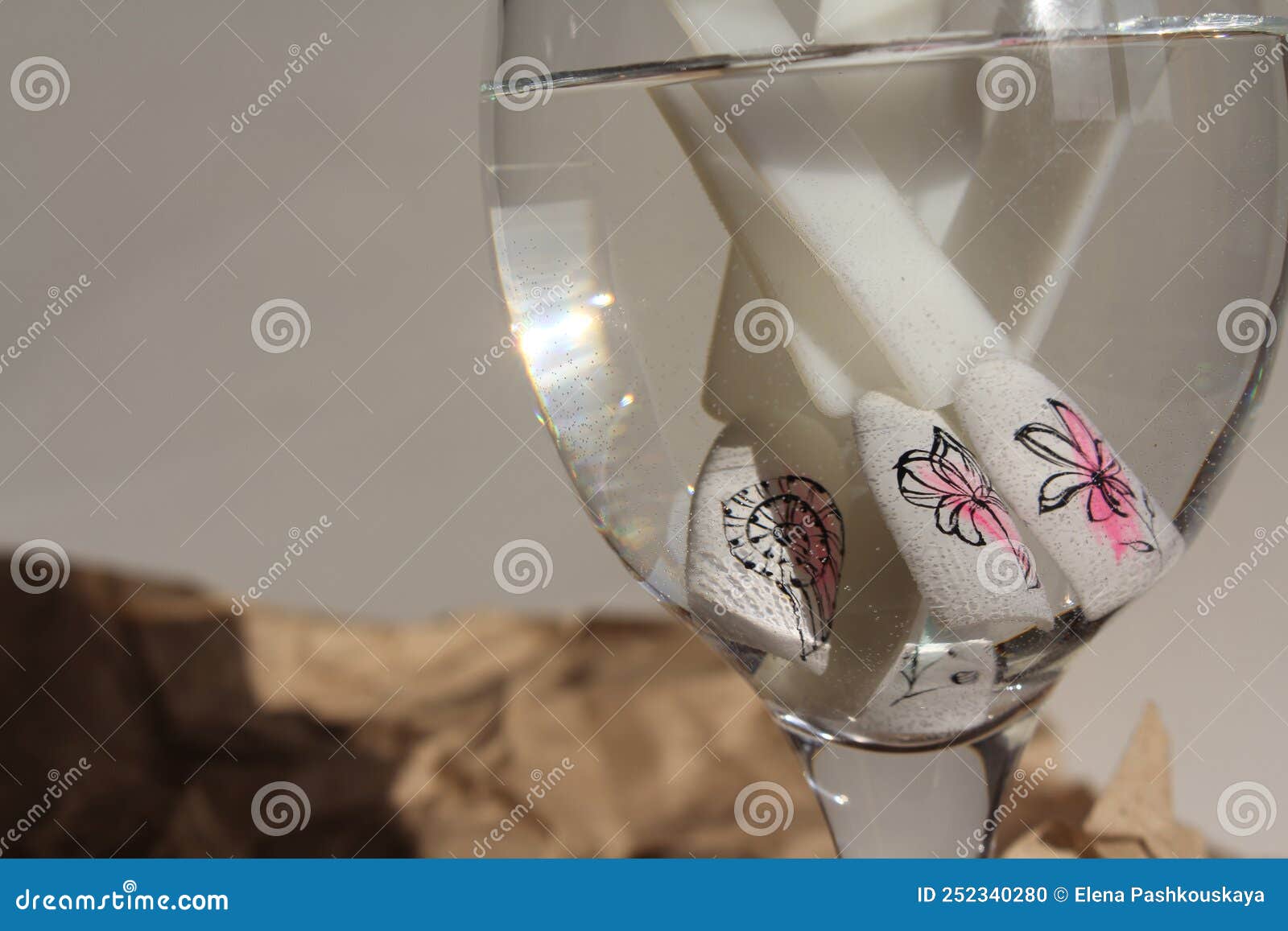 Tools for Manicure and Pedicure on a Light Background. Content for the ...