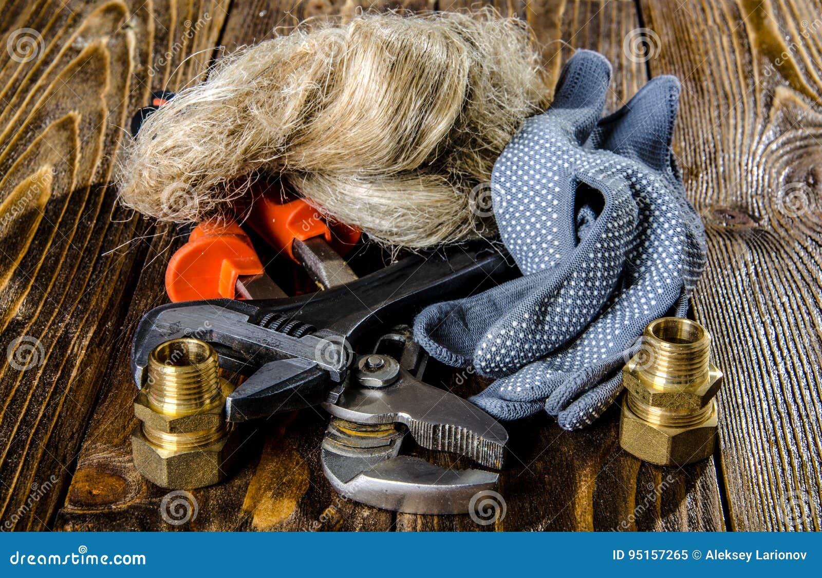 Tools and Materials for Repair of Water Supply Stock Image - Image of ...