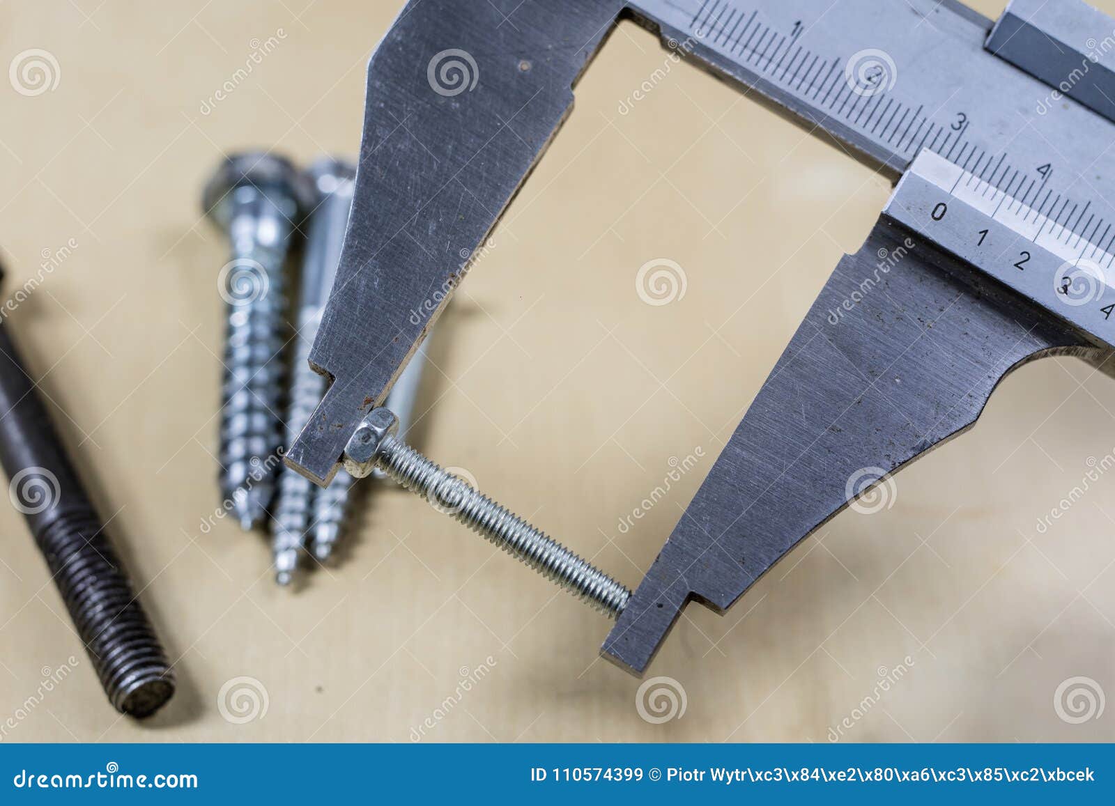 Tools and Measuring Accessories on a Wooden Workshop Table. Making ...