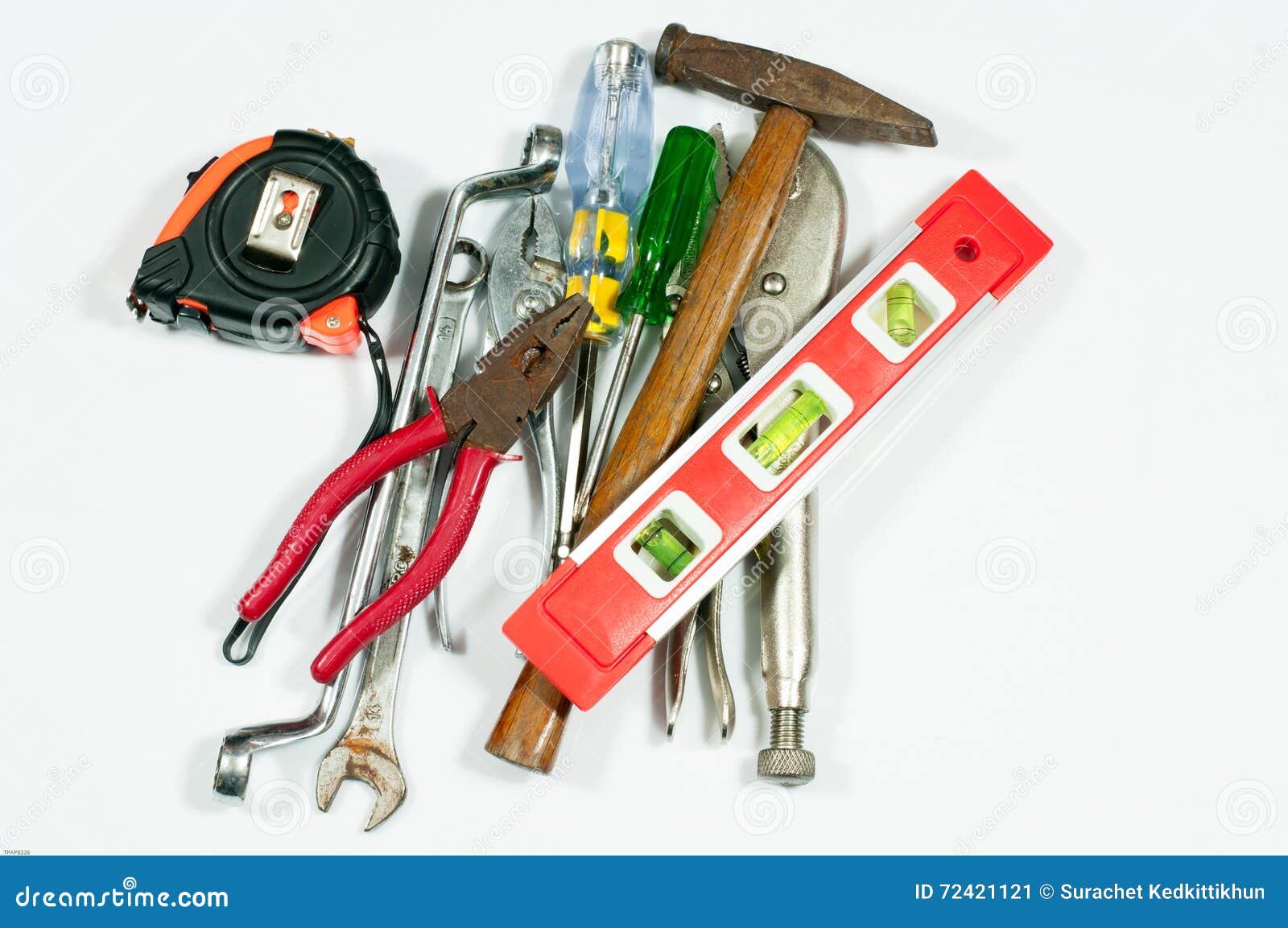 Tools measuring stock image. Image of tool, white, screwdriver - 72421121