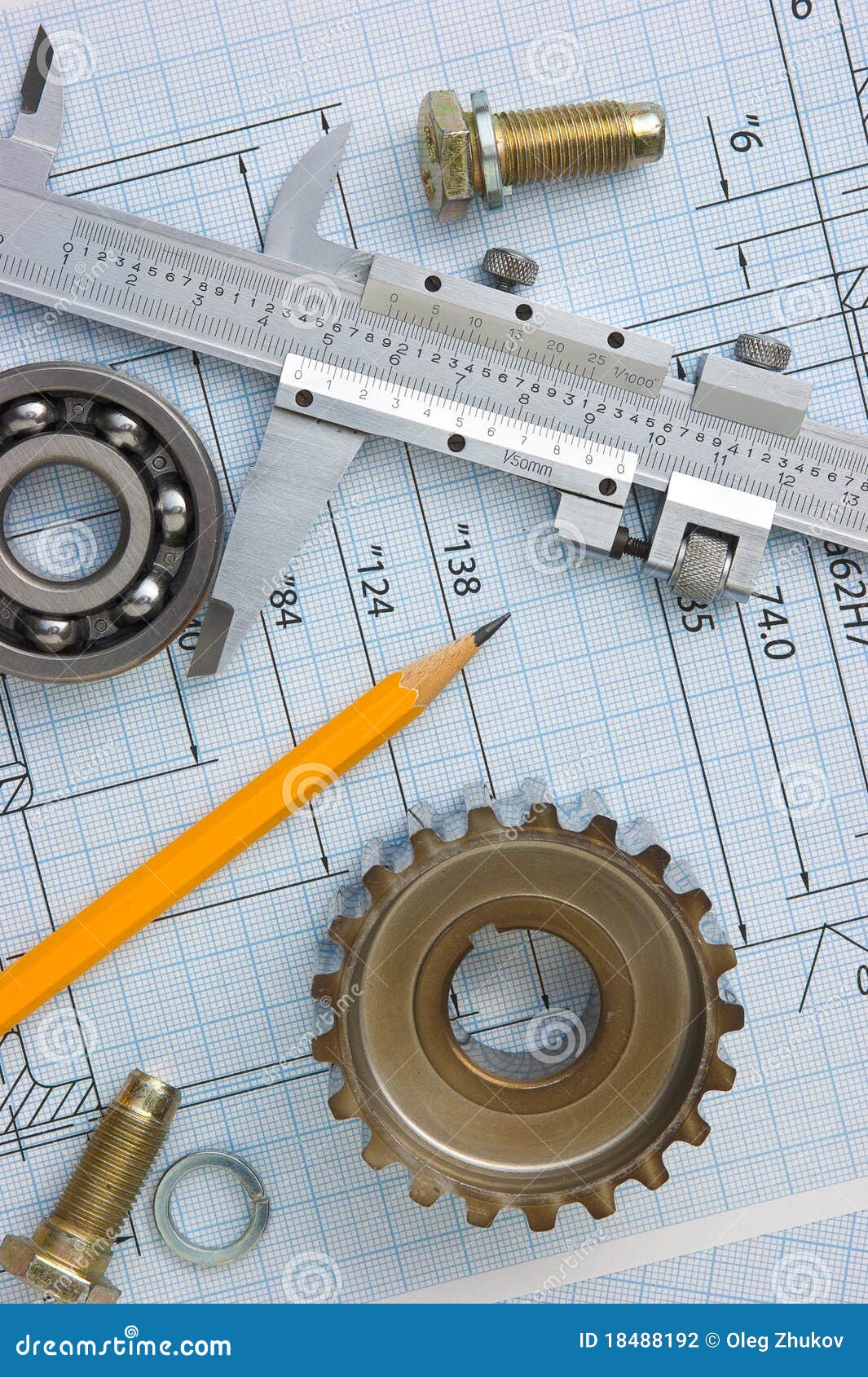 Tools and Mechanisms Detail Stock Photo - Image of drawings, gear: 18488192