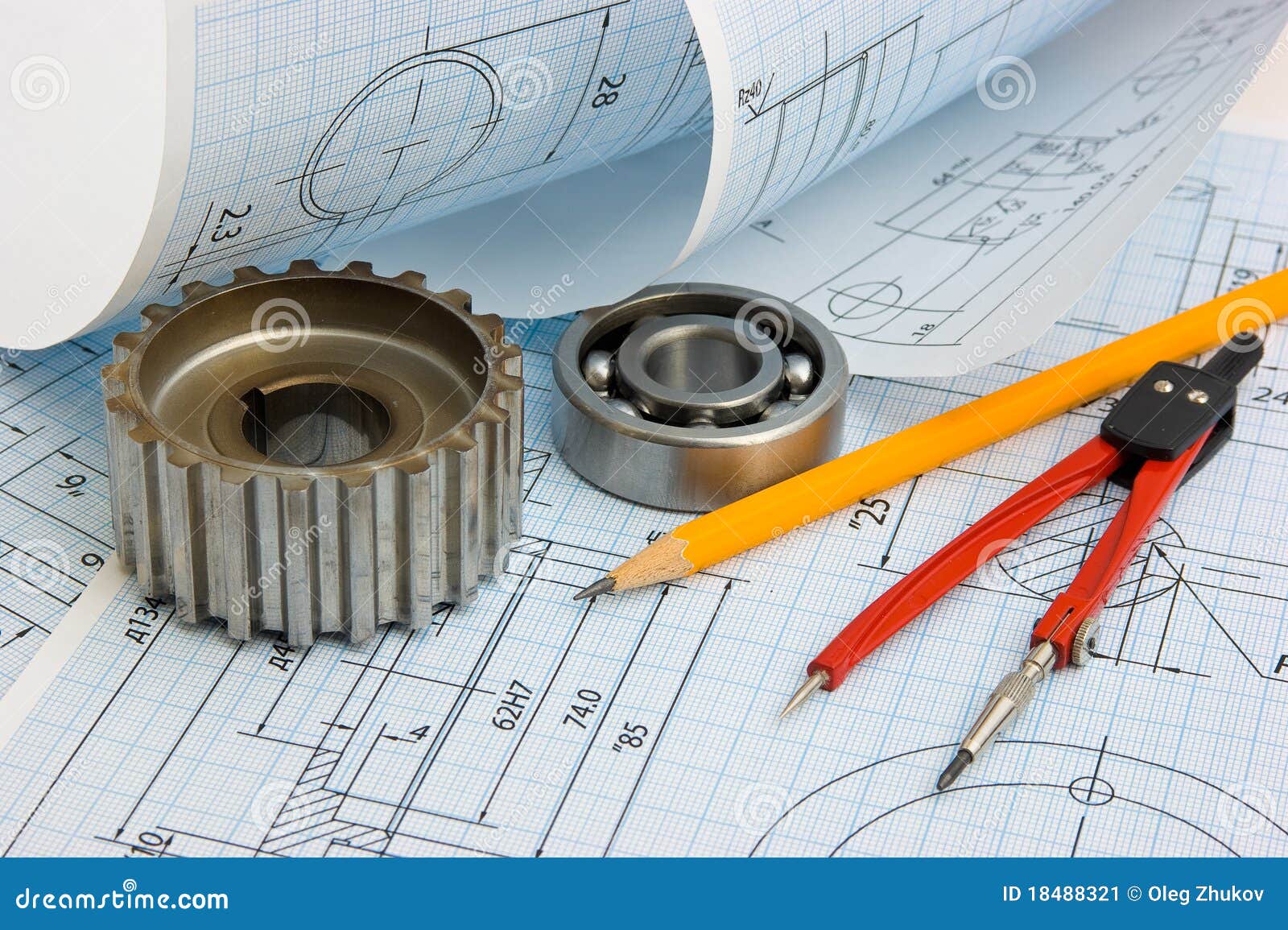 Tools and Mechanisms Detail Stock Image - Image of engineering ...